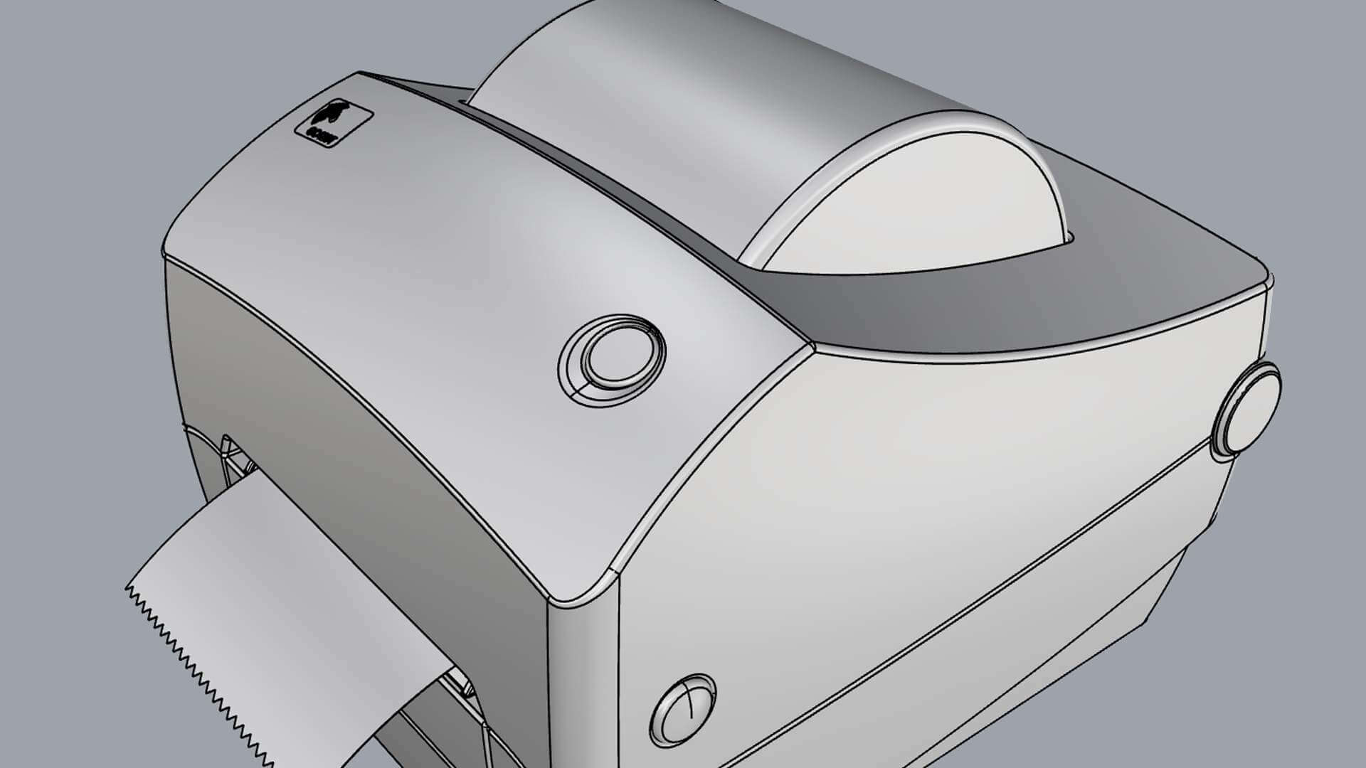 Thermal Label Printer Zebra GC420 T - 3D Model by rzo