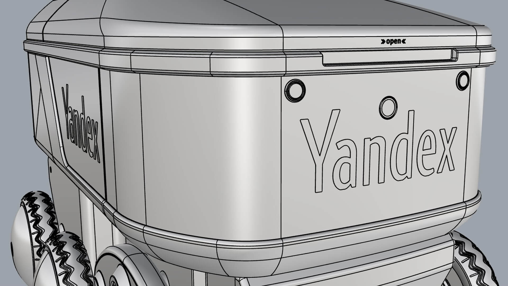 Yandex Delivery Robot - 3D Model by rzo