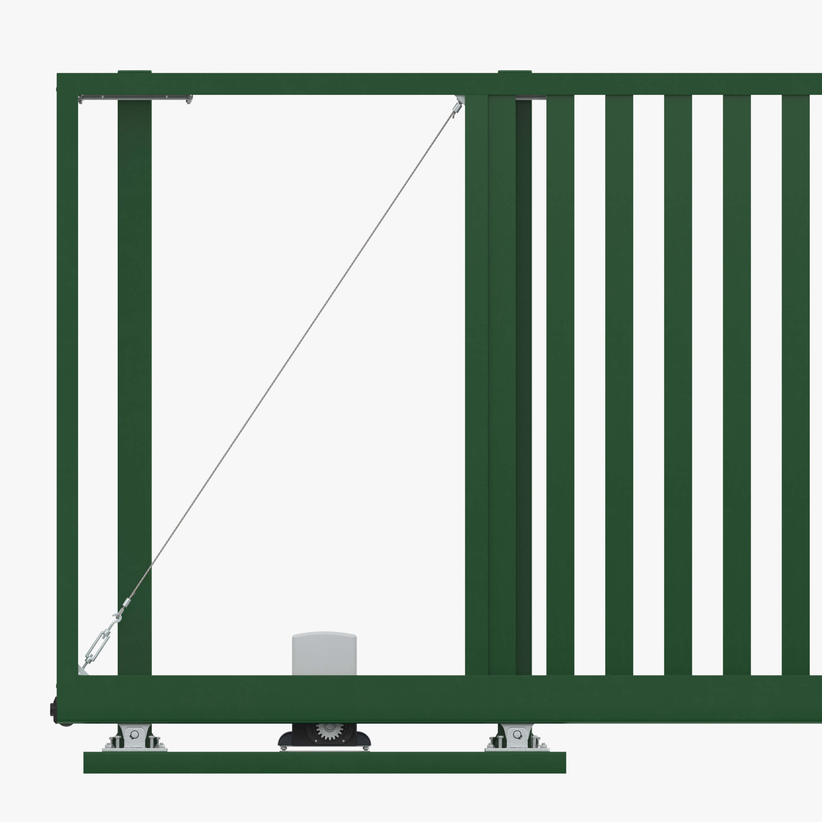 Sliding Gate With Grid - 3D Model by S_K_A
