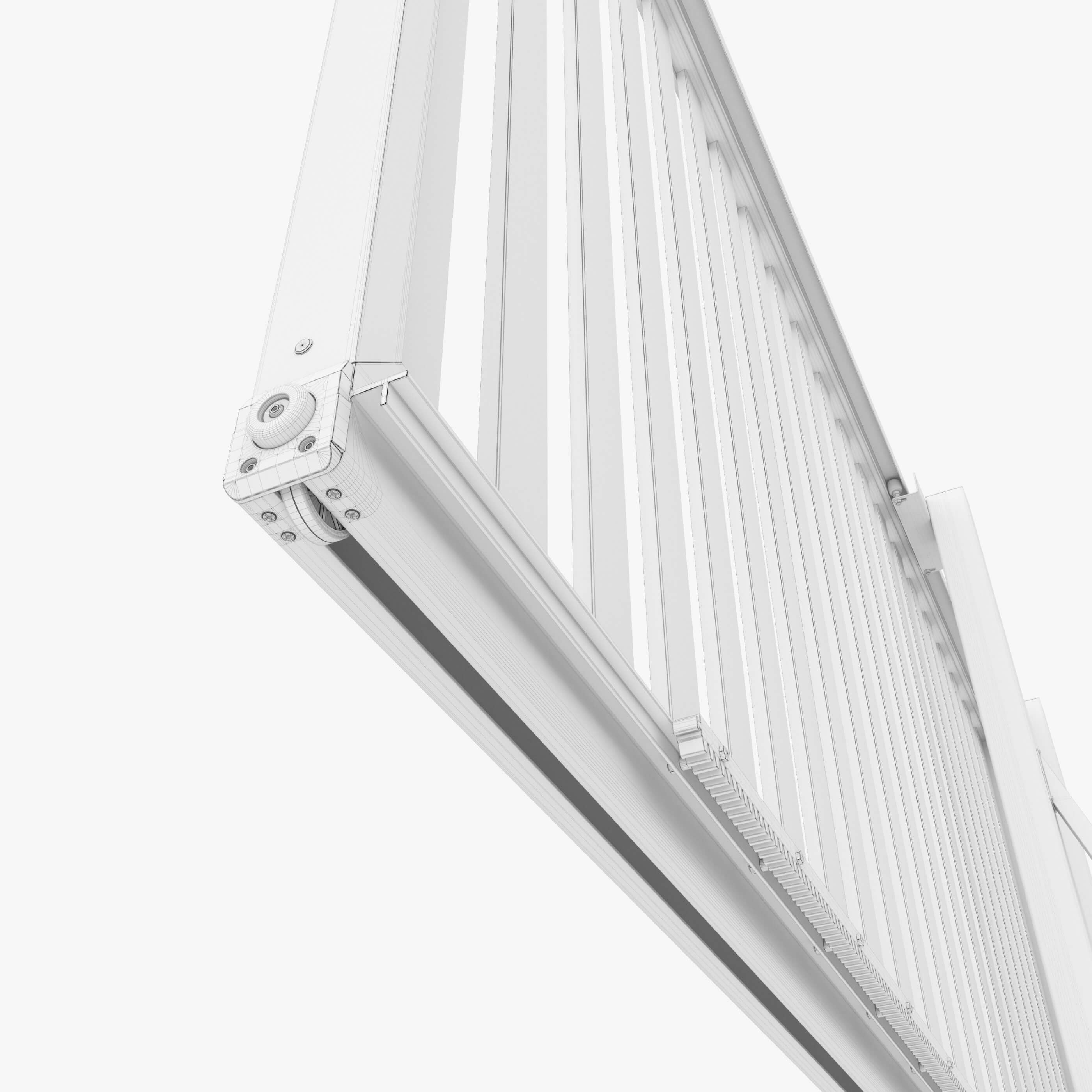 Sliding Gate With Grid - 3D Model by S_K_A