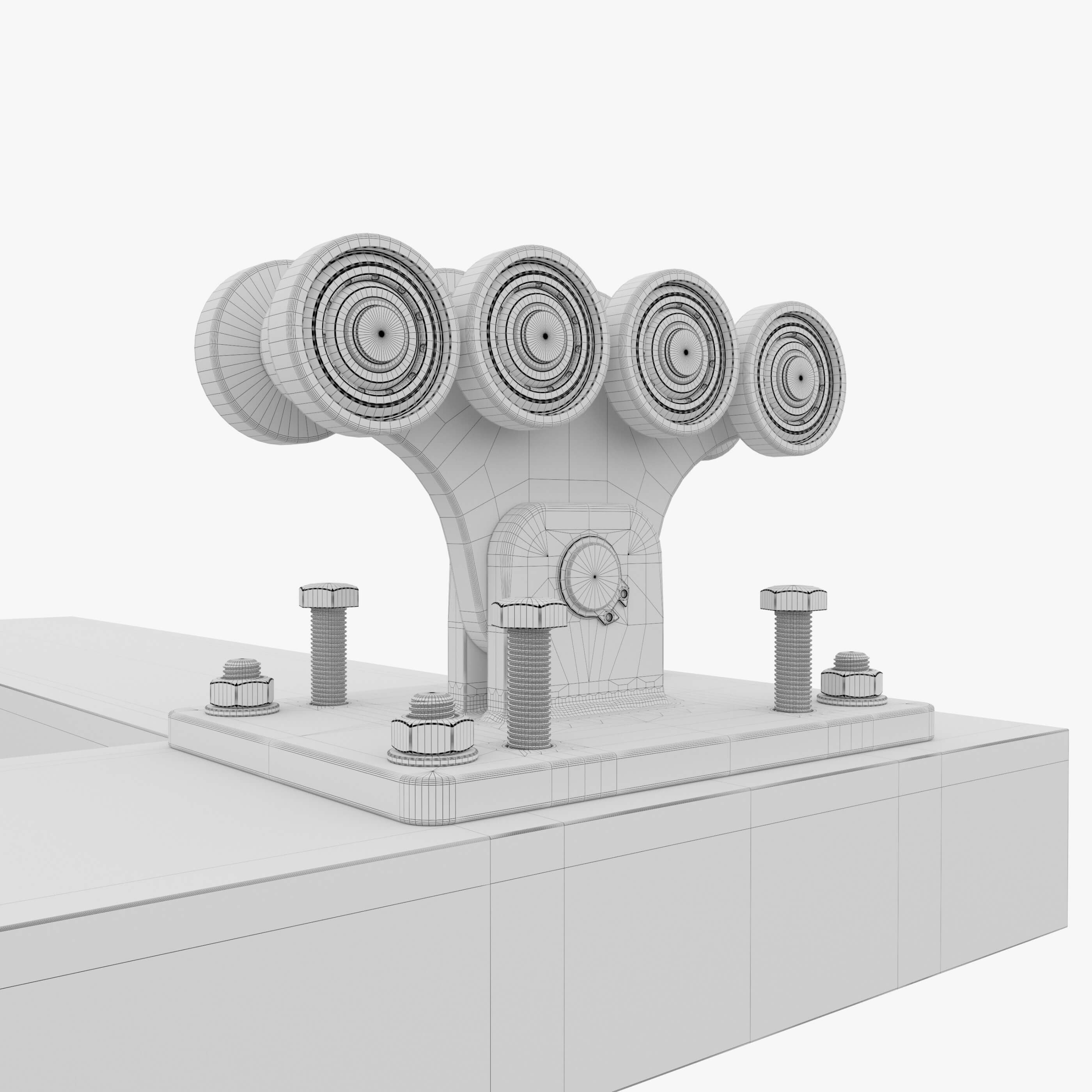Sliding Gate With Grid - 3D Model by S_K_A