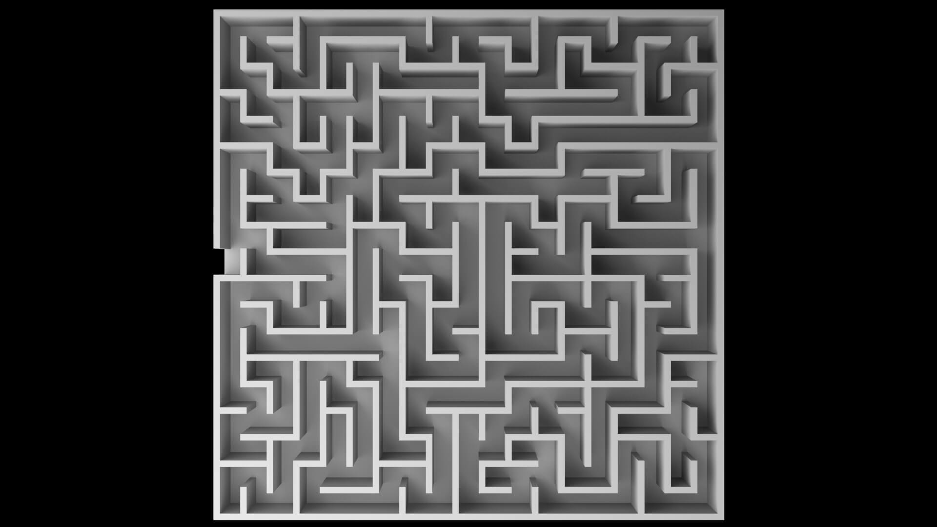 5 Low Poly Square Mazes - 3D Model by S4vvy