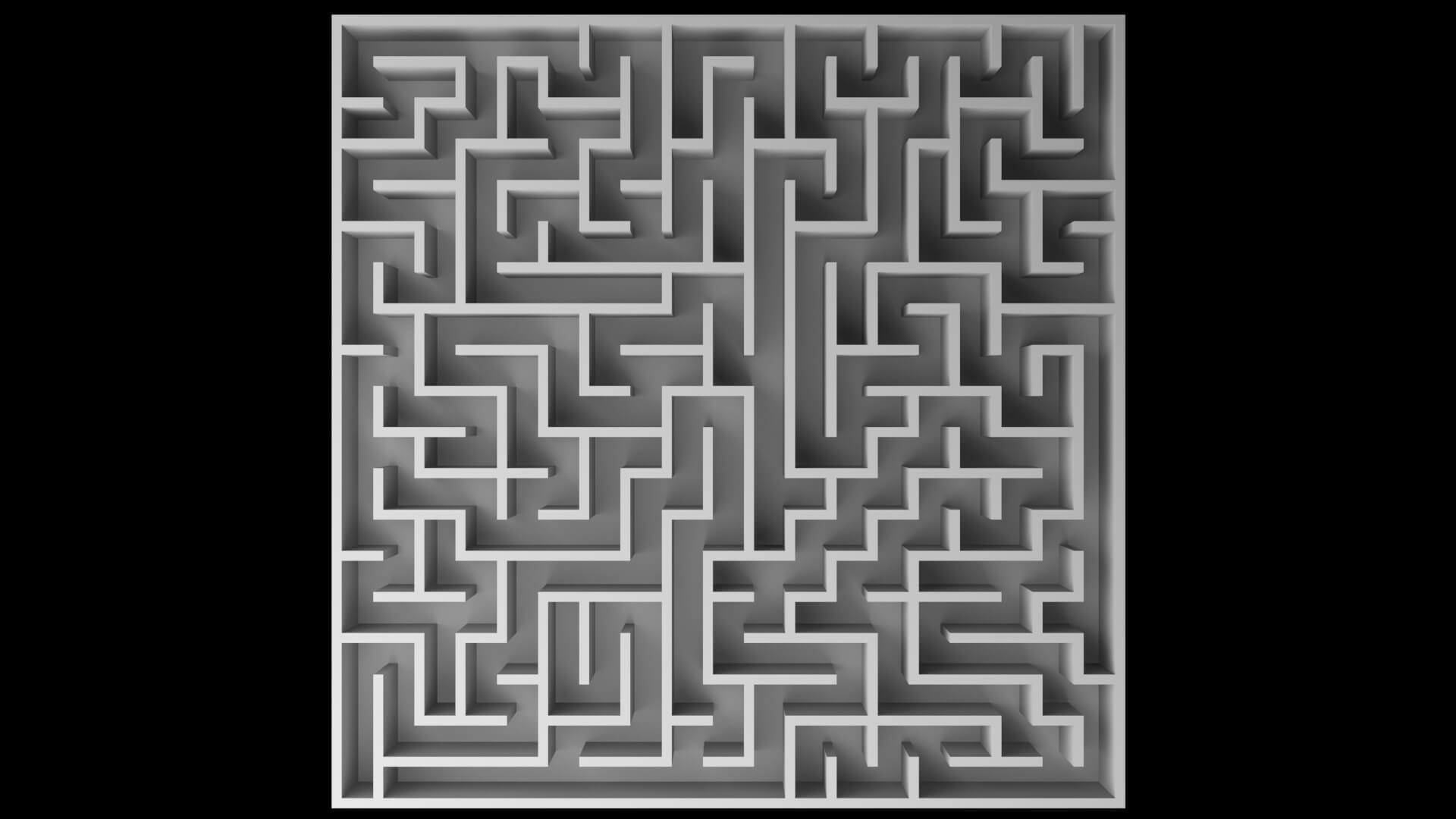 5 Low Poly Square Mazes - 3D Model by S4vvy