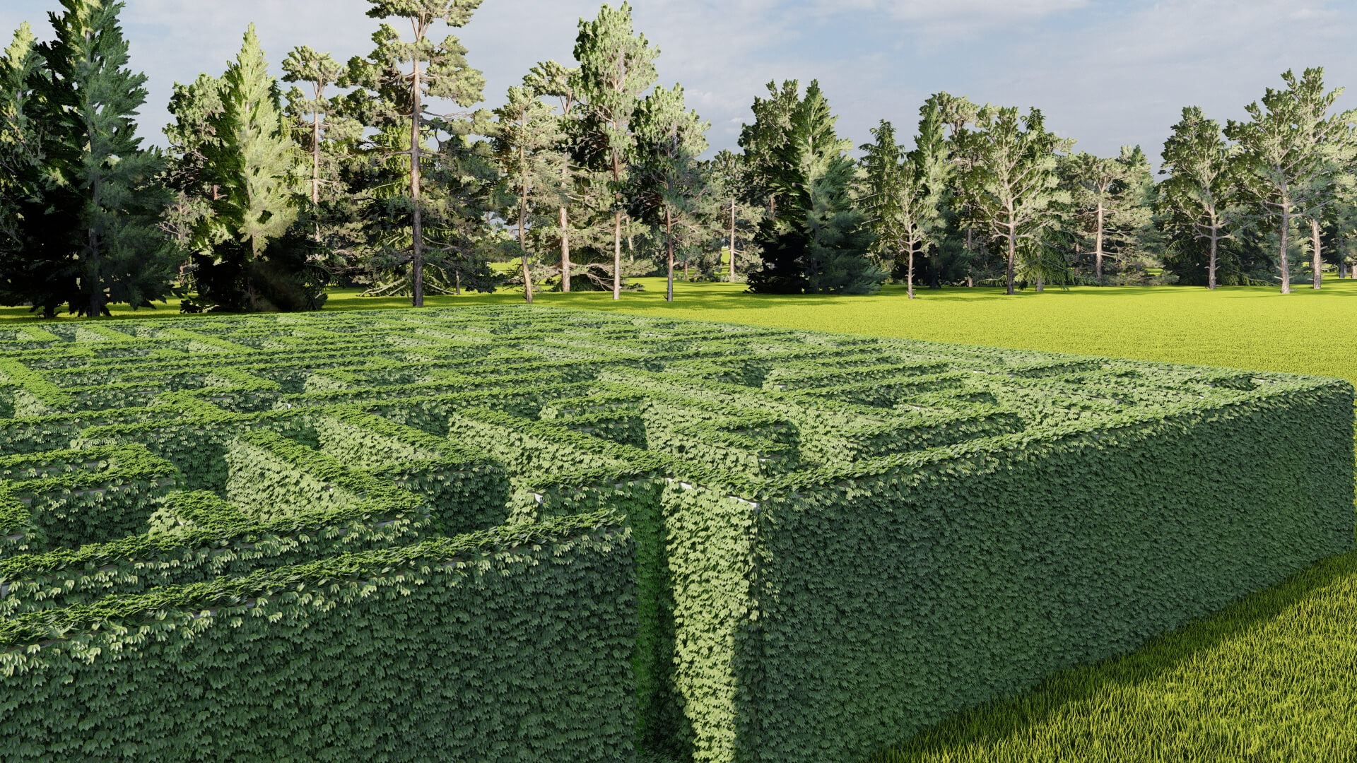 5 Low Poly Square Mazes - 3D Model by S4vvy