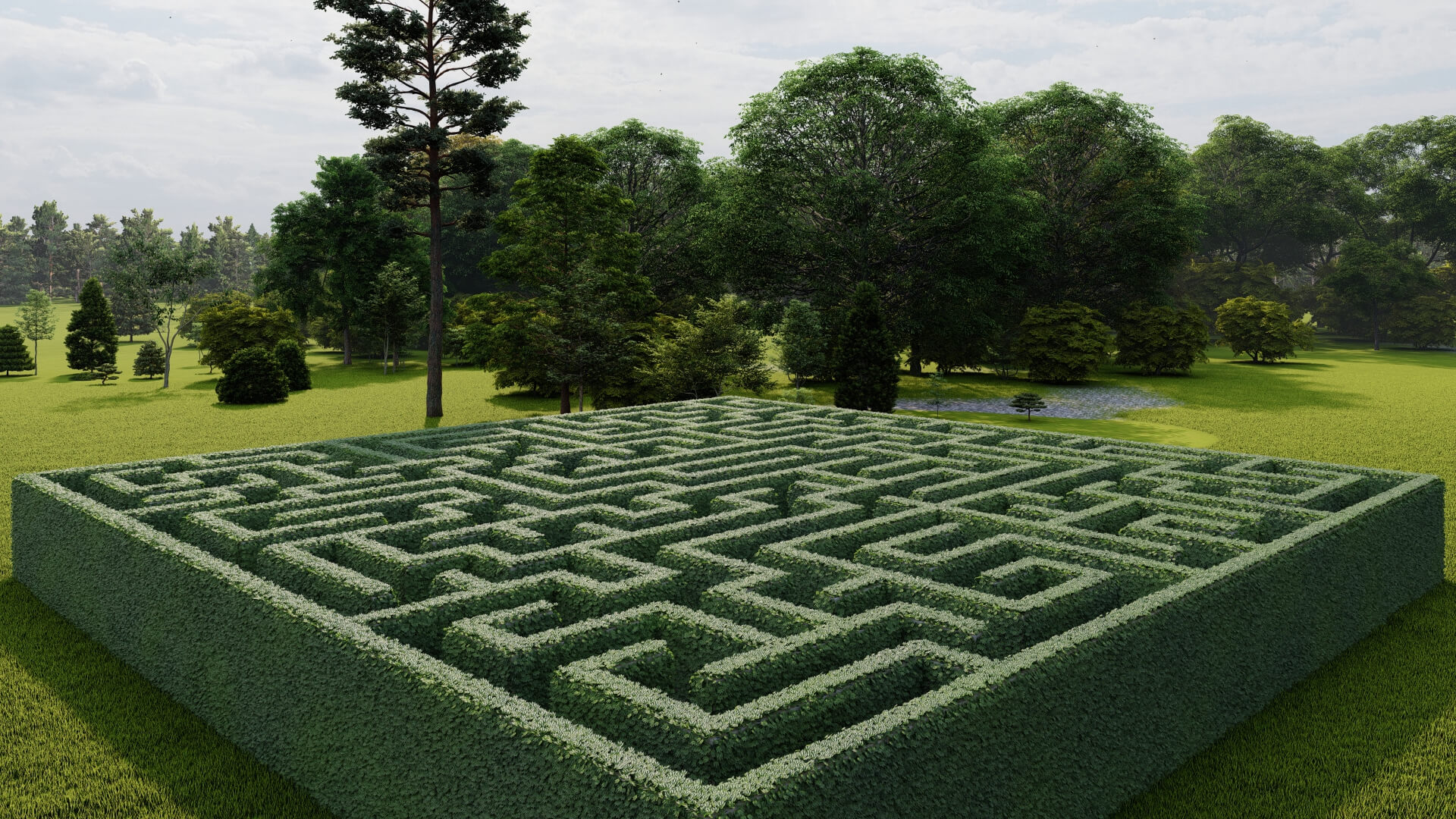 5 Low Poly Square Mazes - 3D Model by S4vvy