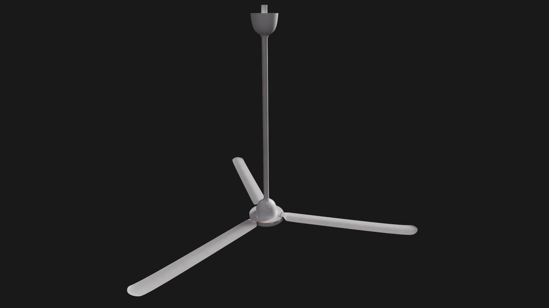 Animated Traditional Ceiling Fan - 3D Model by S4vvy