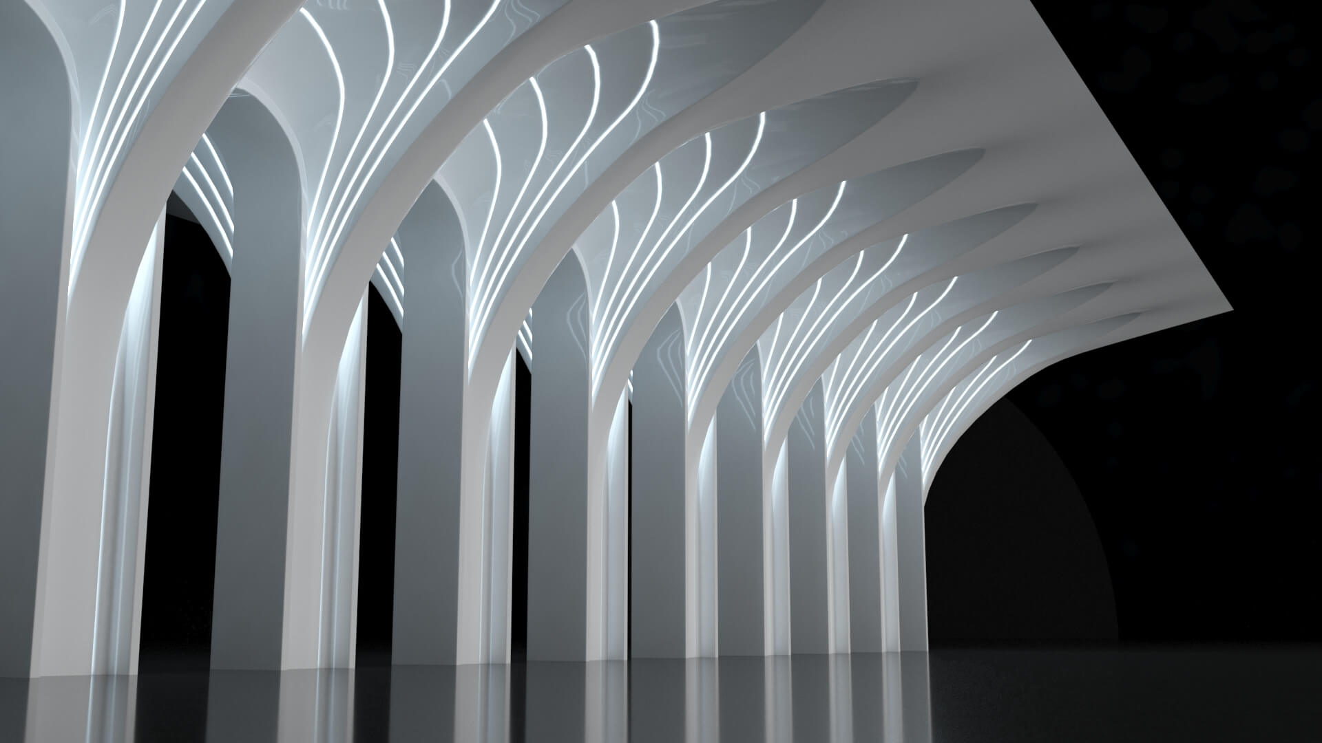 Futuristic Architecture Parametric Organic Shade Structure 3d Model By S4vvy
