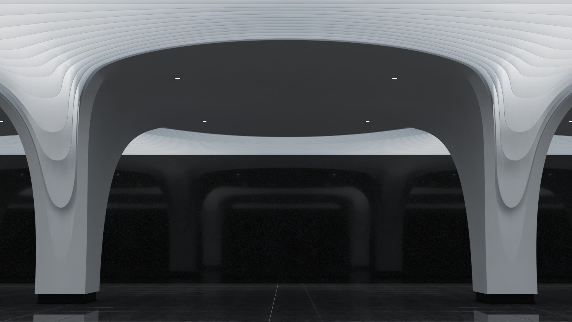 Futuristic Parametric Shanghai Subway Yuyuan Metro Station - 3D Model ...