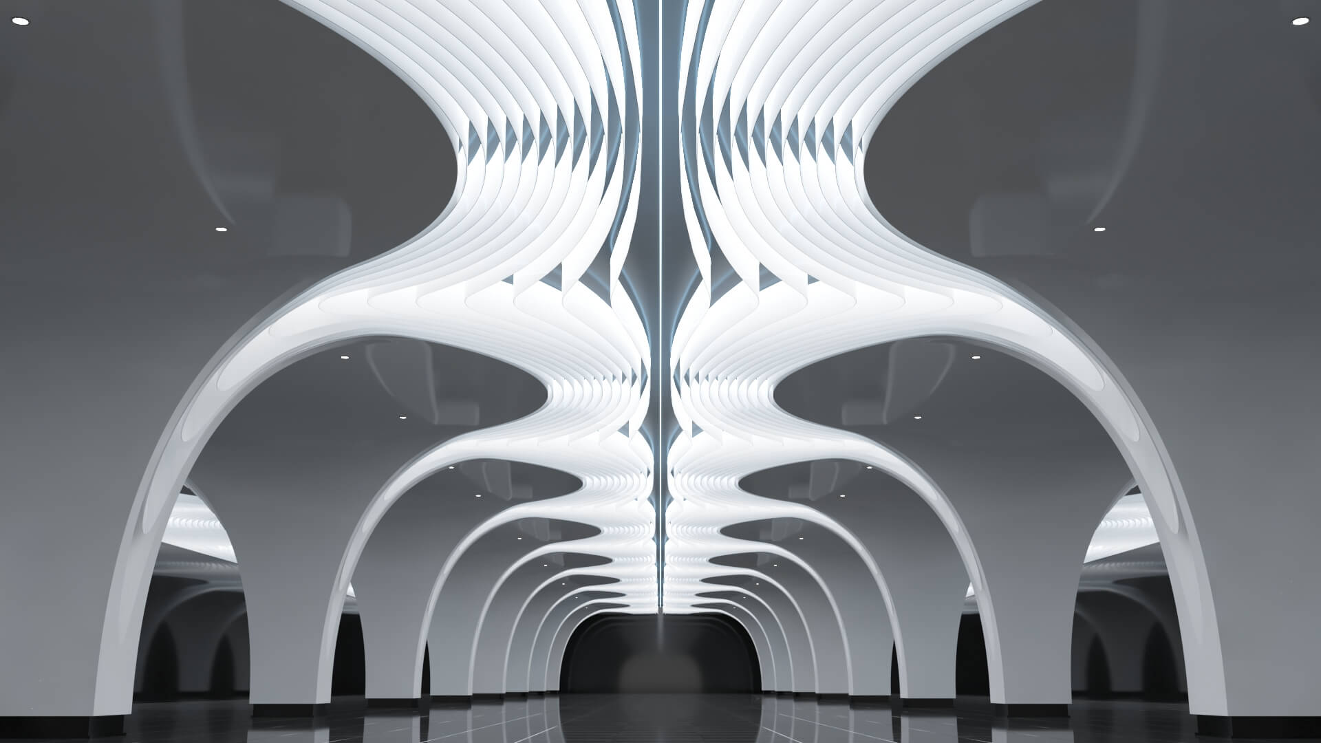 Futuristic Parametric Shanghai Subway Yuyuan Metro Station - 3D Model ...