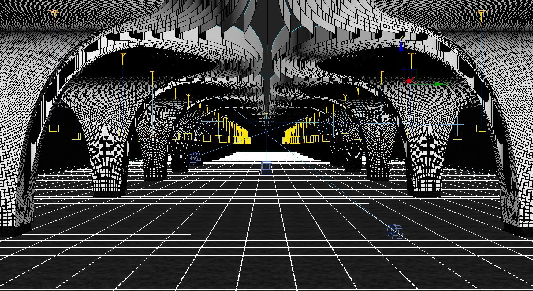 Futuristic Parametric Shanghai Subway Yuyuan Metro Station - 3D Model by S4vvy
