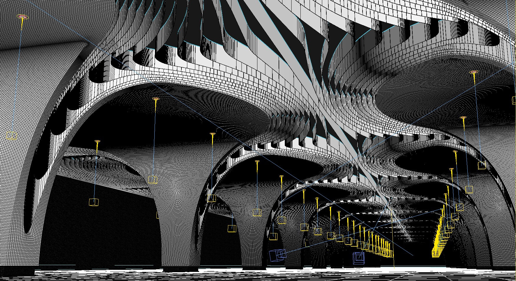 Futuristic Parametric Shanghai Subway Yuyuan Metro Station - 3D Model ...