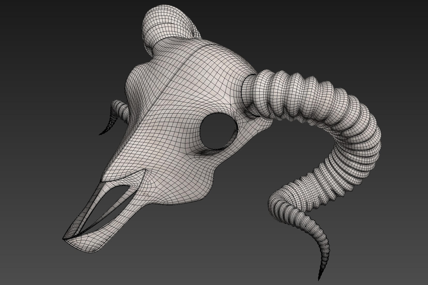 Ram - Sheep Skull 3D Model by S4vvy