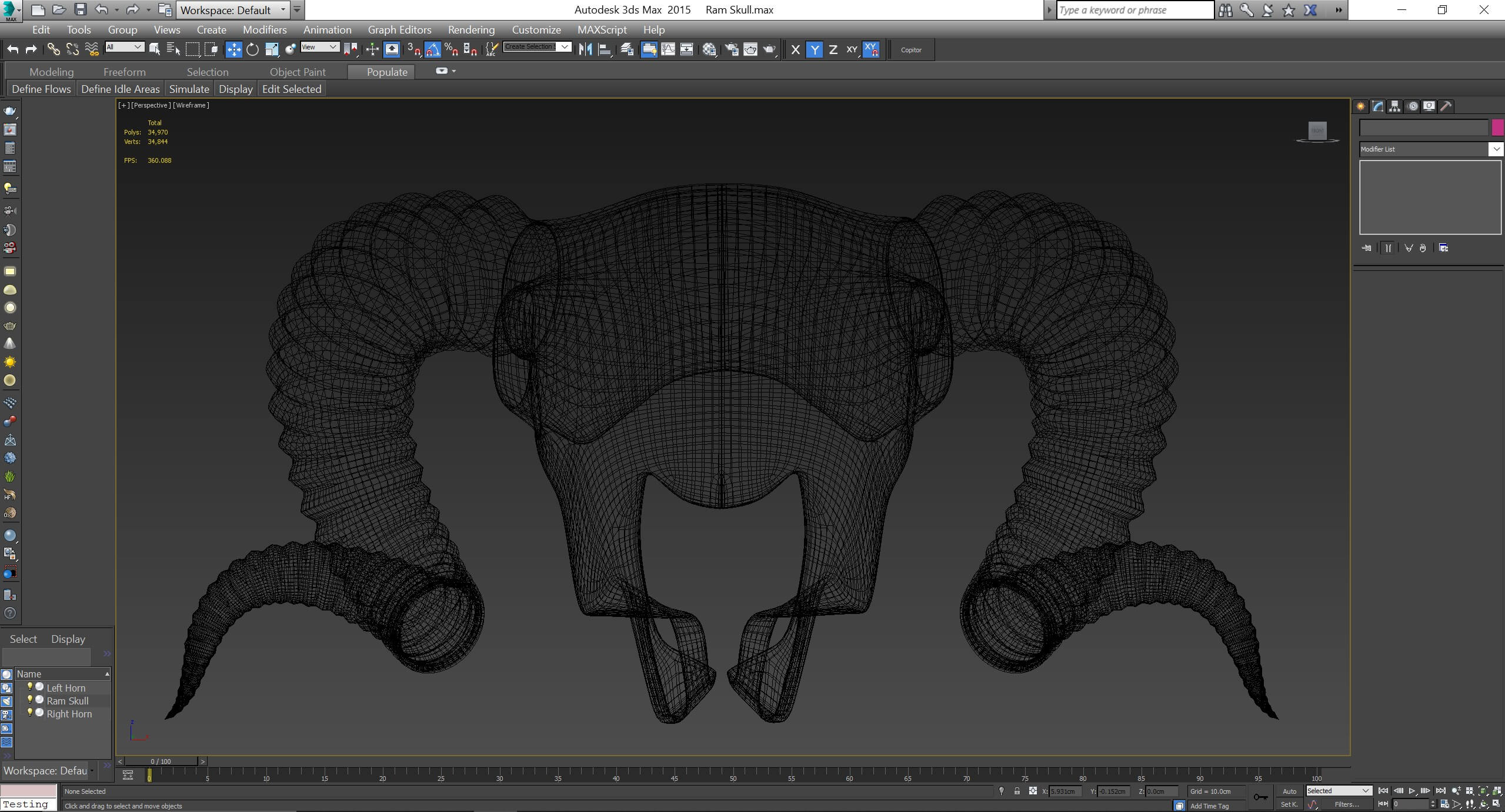 Ram - Sheep Skull 3D Model by S4vvy