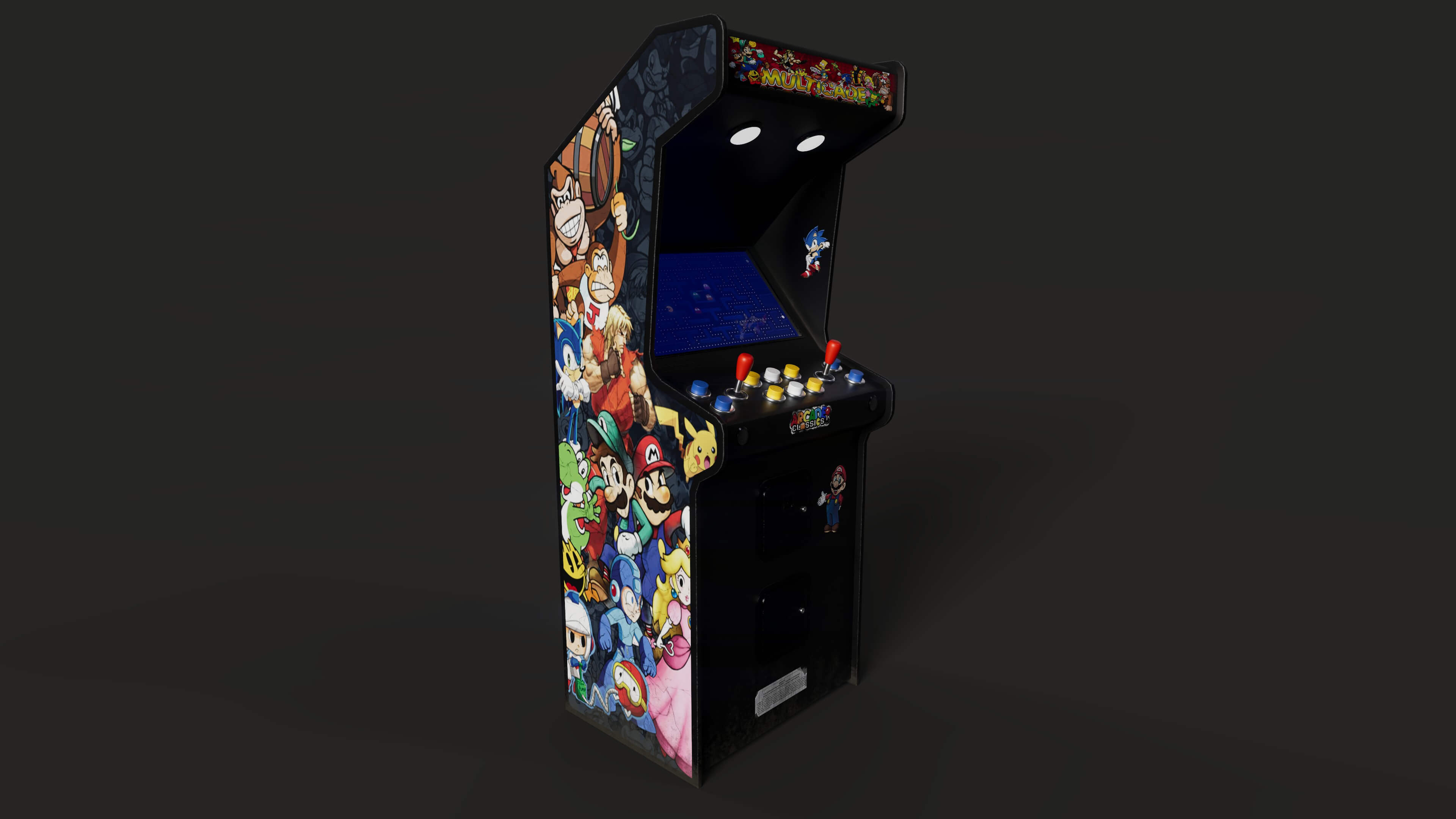 Retro Arcade Game Machine - 3D Model by S4vvy