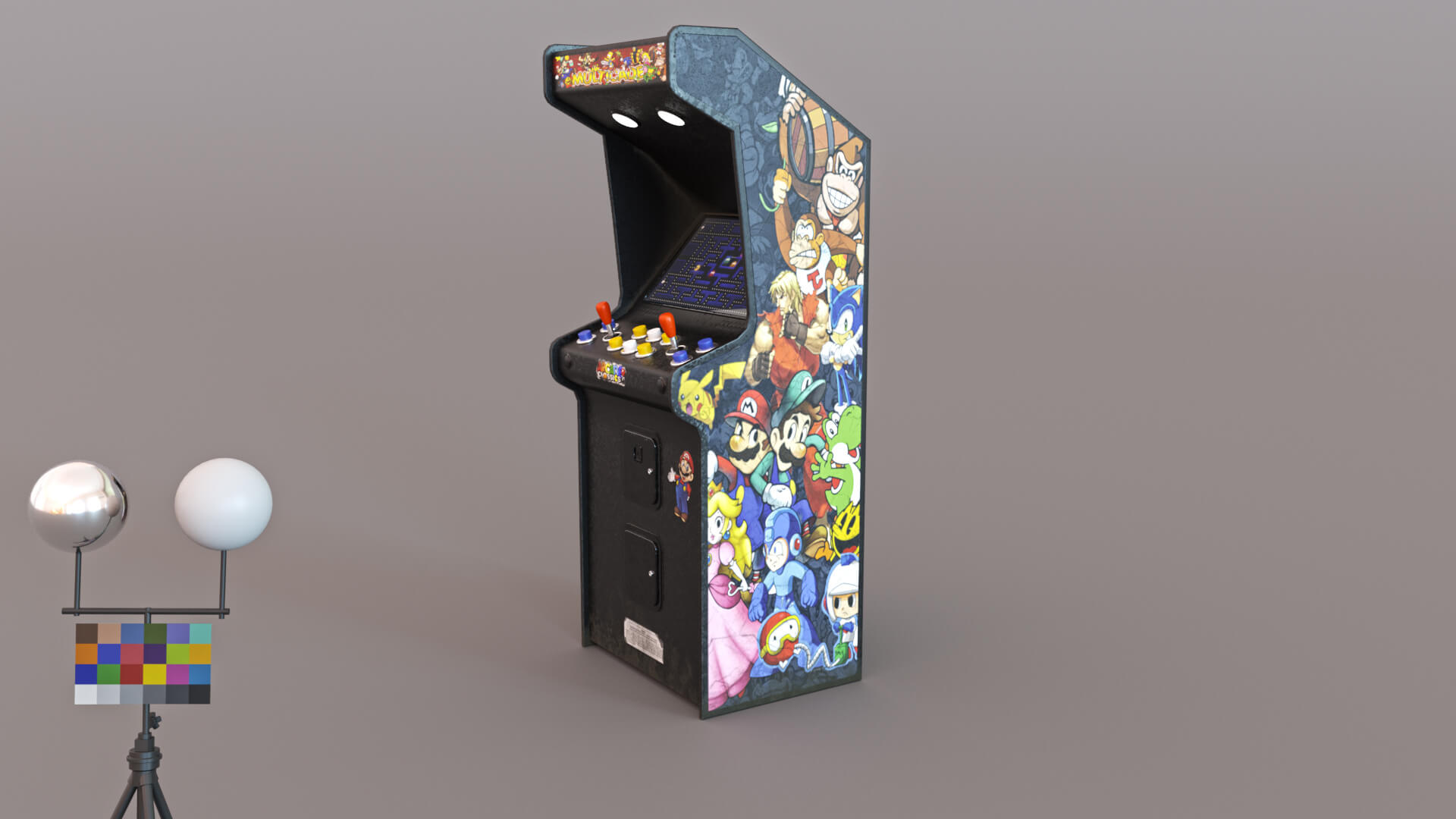 Retro Arcade Game Machine - 3D Model by S4vvy