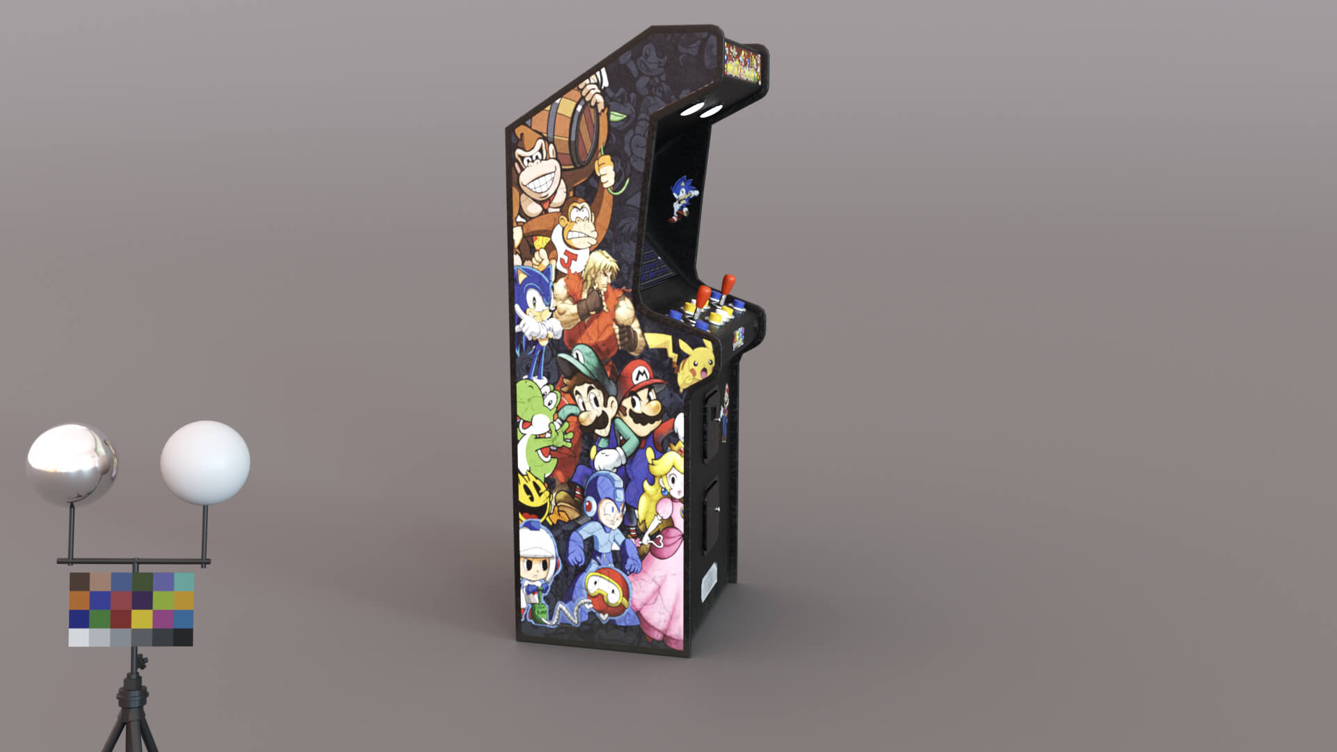 Retro Arcade Game Machine - 3D Model by S4vvy