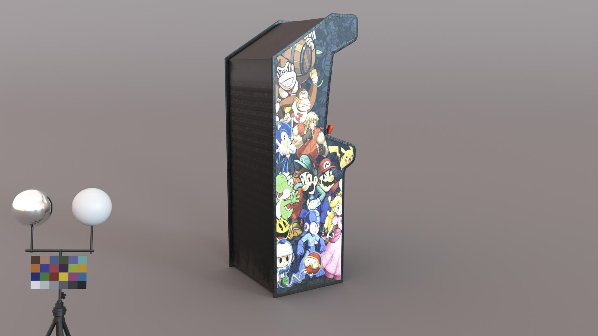 Retro Arcade Game Machine - 3D Model by S4vvy