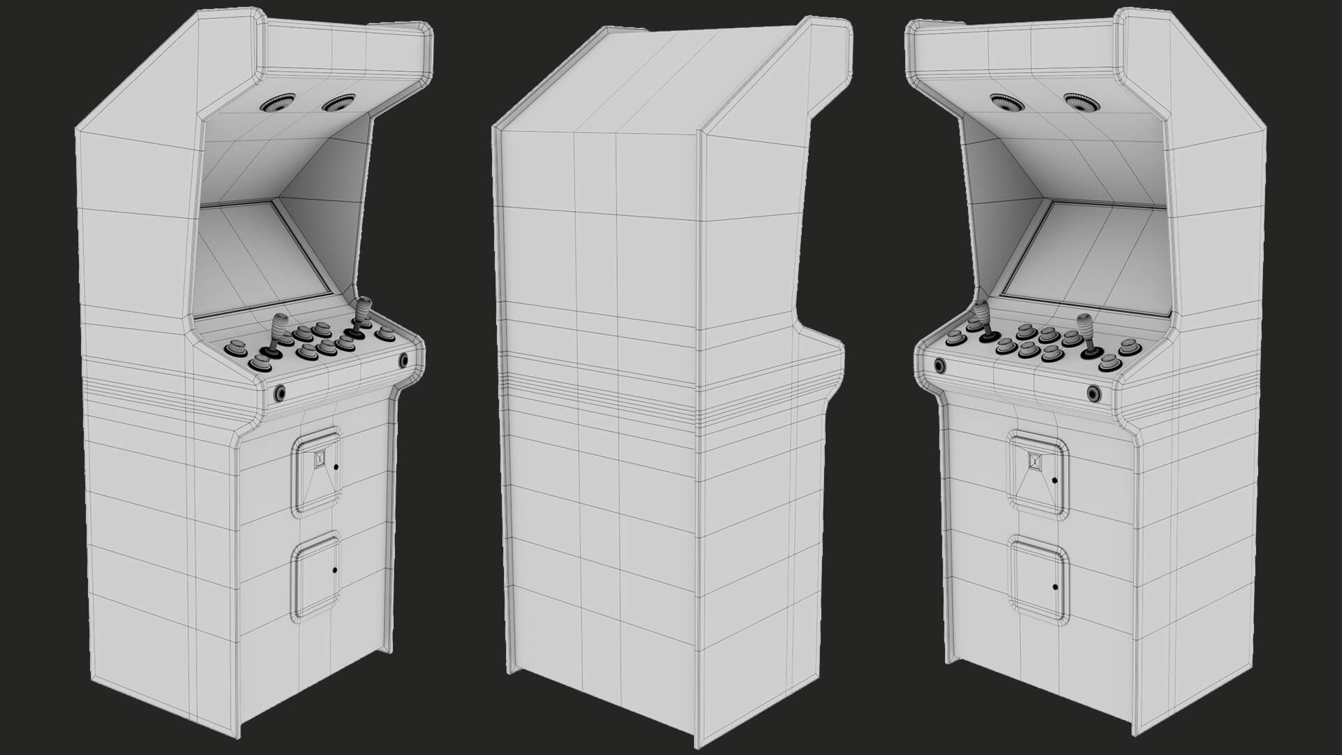 Retro Arcade Game Machine - 3D Model by S4vvy