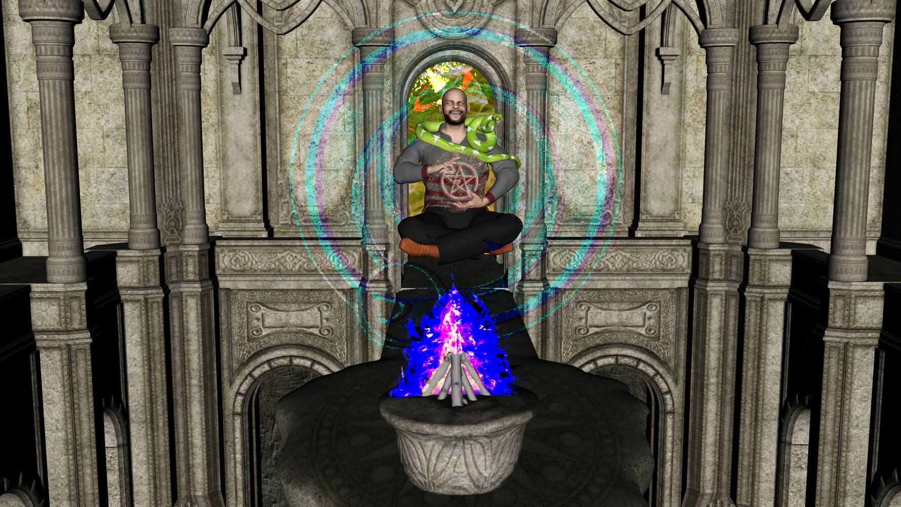 Wizard Cavern 3D Render | RenderHub Gallery