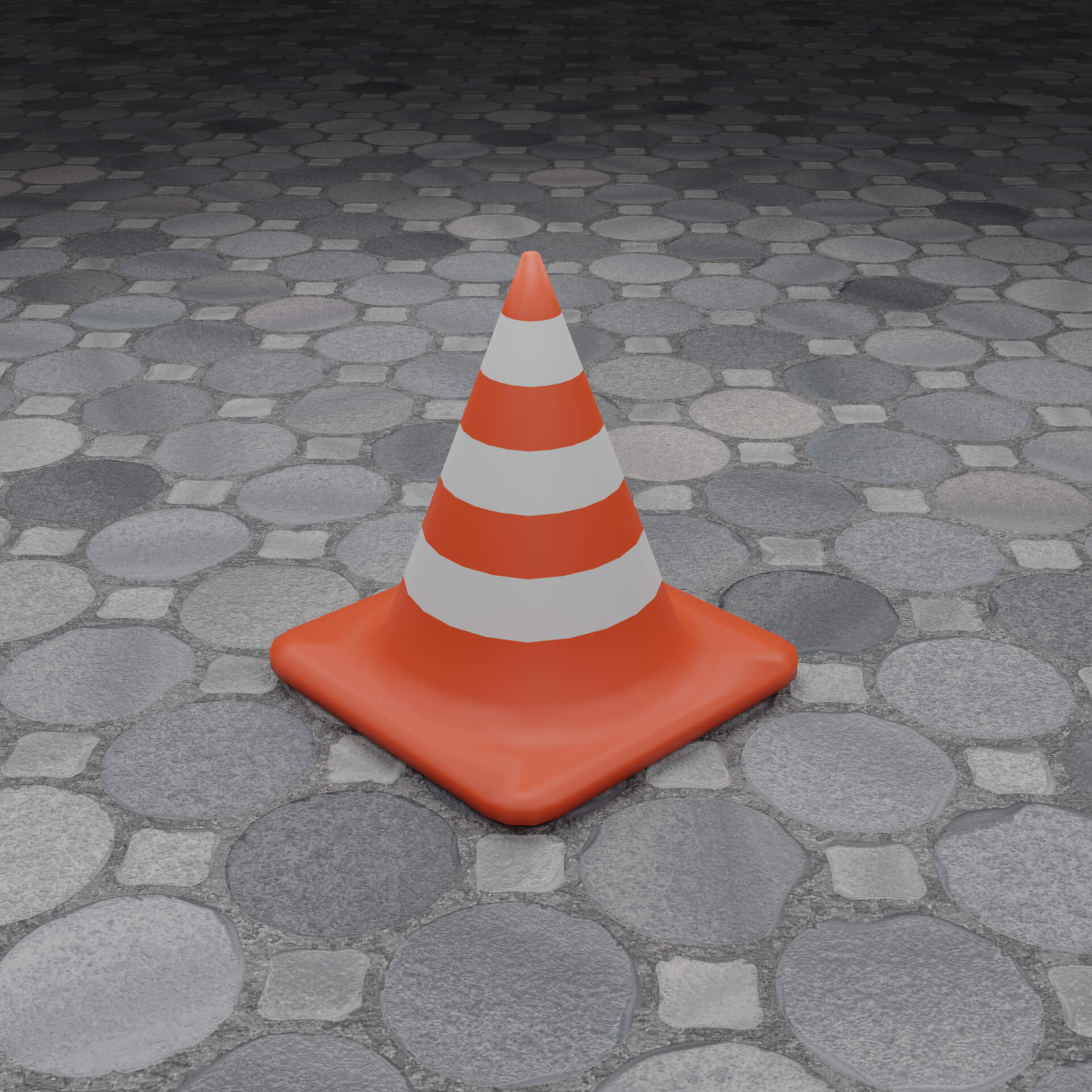 Traffic Cone - 3D Model by Sabsafalak