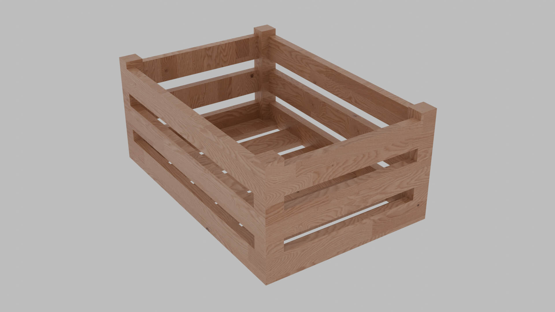 Wooden Box Low Poly - 3D Model by Sabsafalak