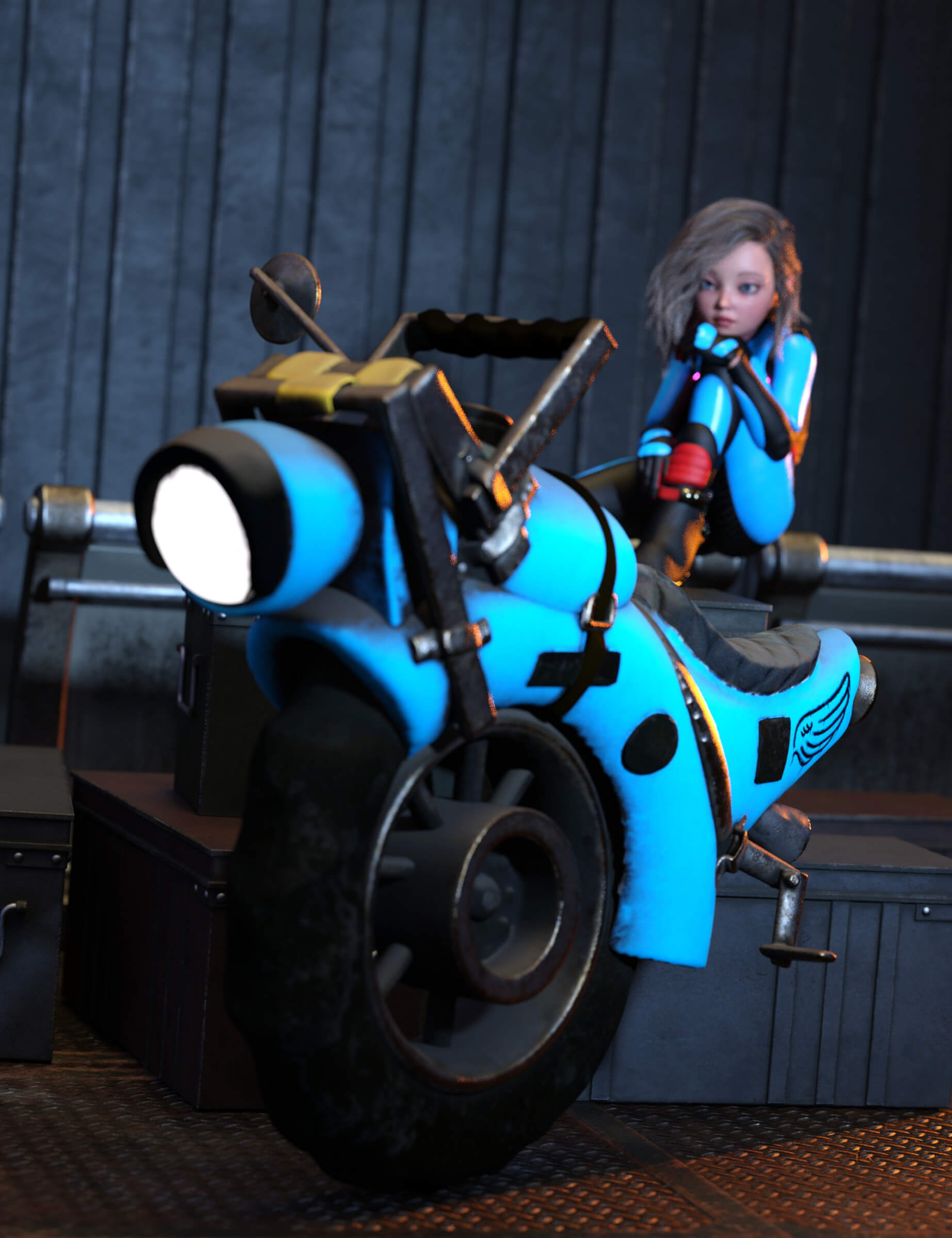 blue 3D Render | RenderHub Gallery