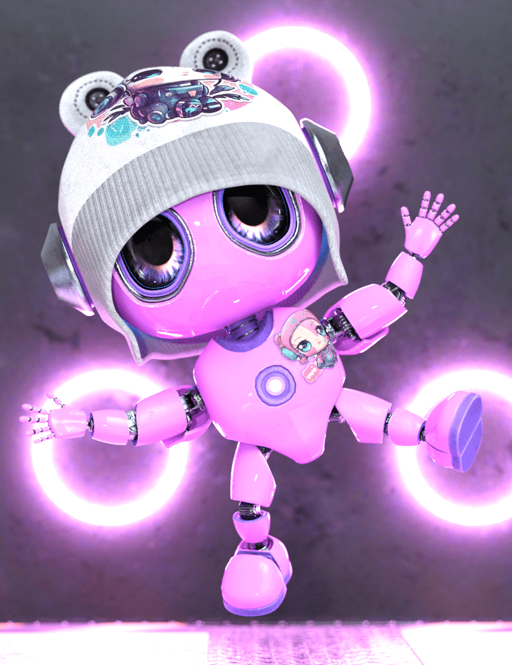 Widget the Robot 3D Render, Digital Art by sade