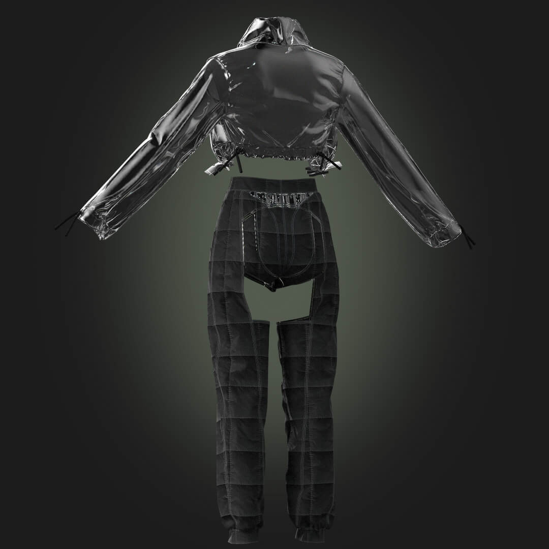 Female Outfit - 3D Model by Sadykova_3d