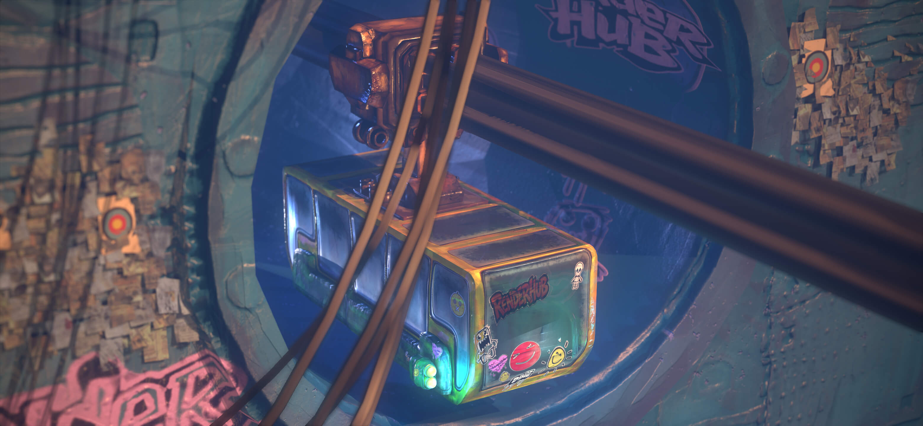 Urban Drift Zone B 3D Render, Digital Art by Sadykova_3d