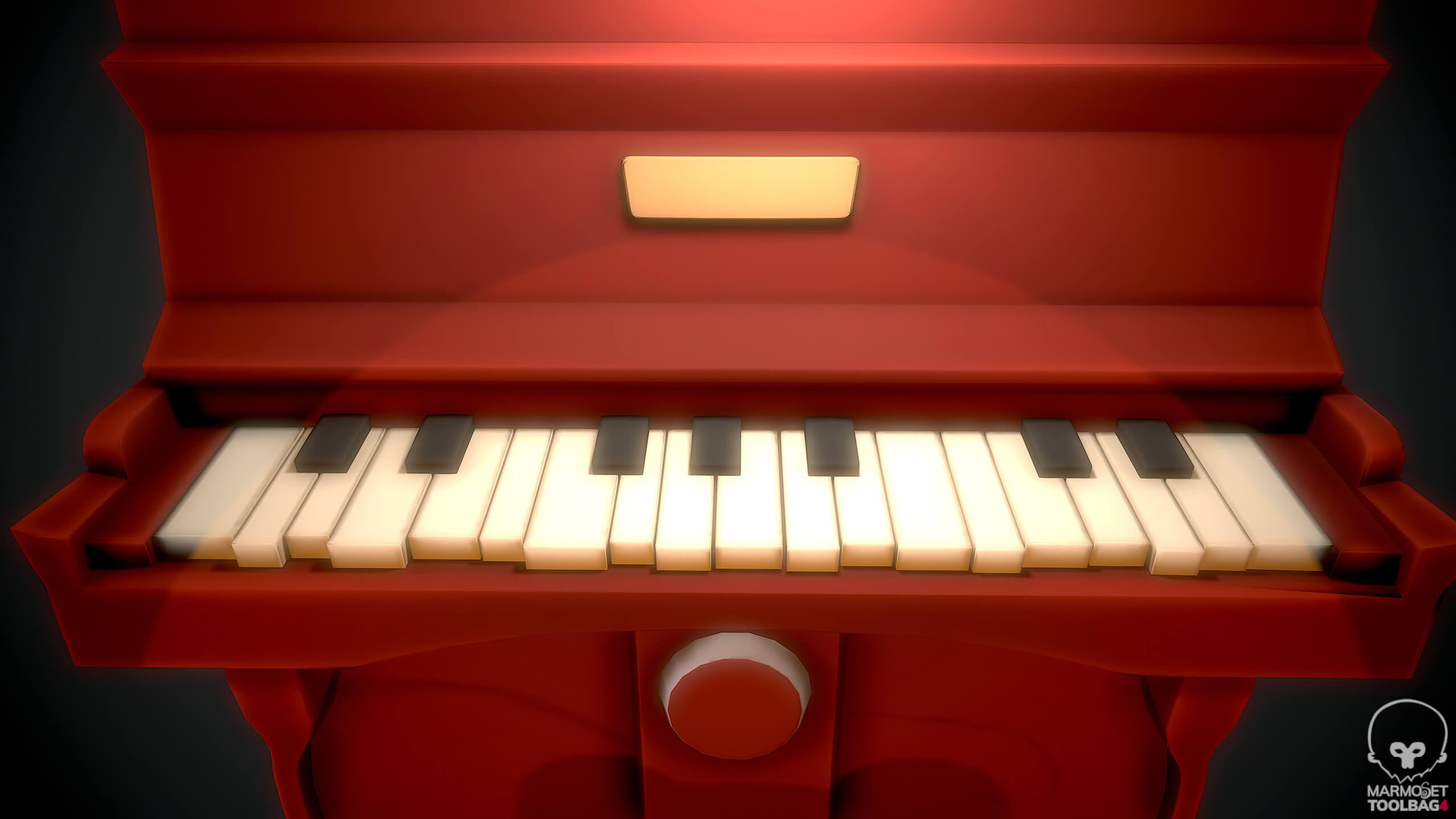 Stylized Piano - 3D Model by safa994