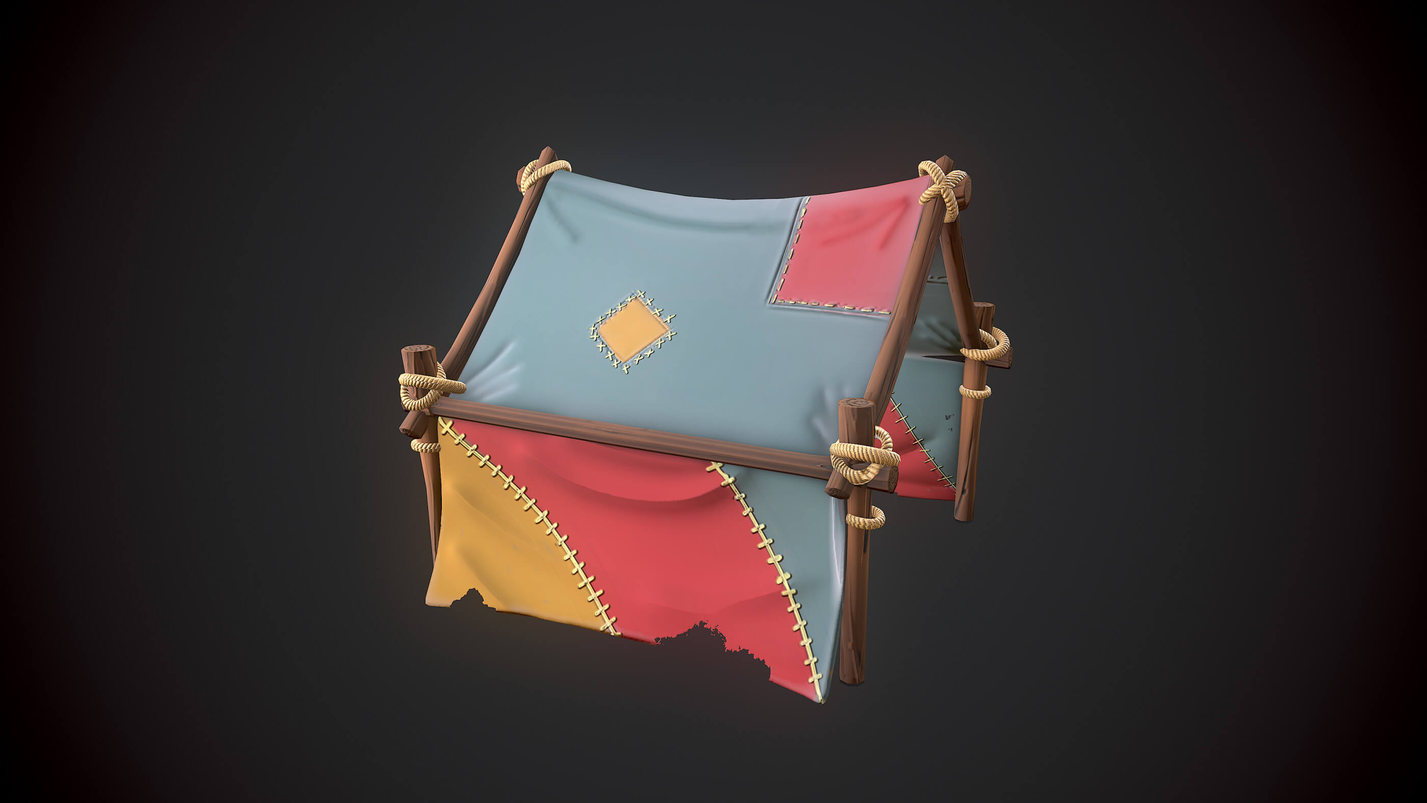Stylized Tent - 3D Model by safa994