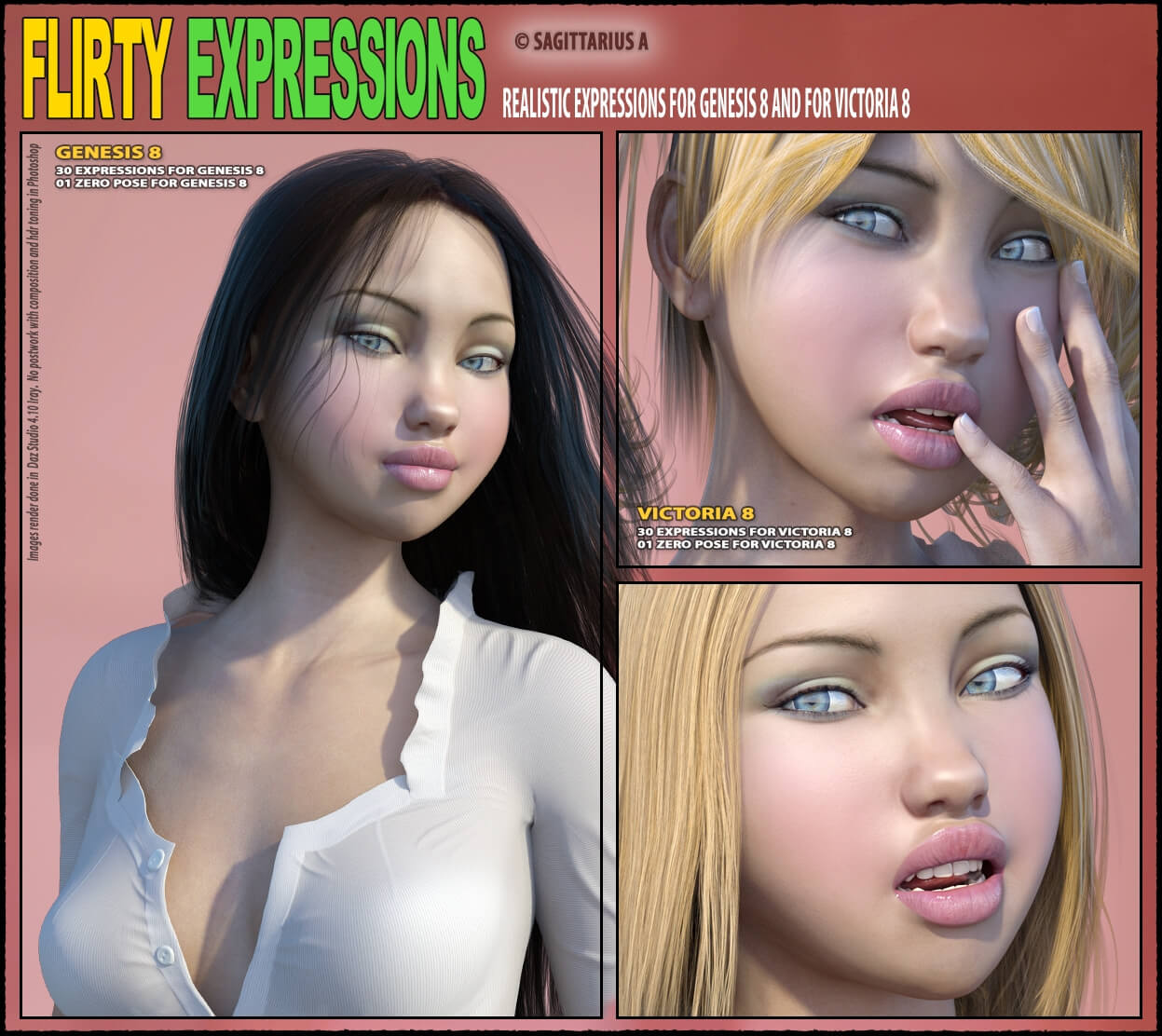 Genesis 8 Female Expressions Bundle by Sagittarius A