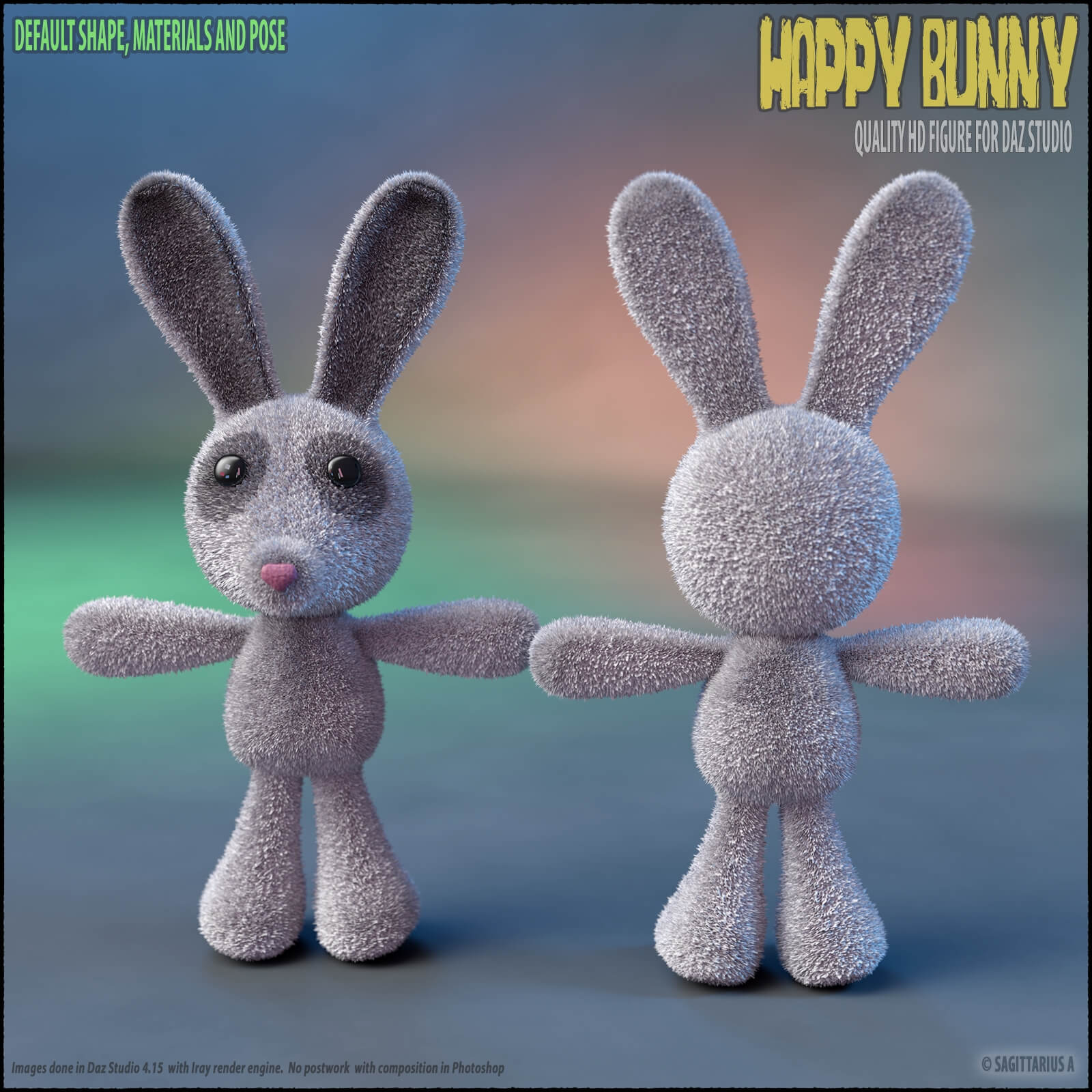 Happy Bunny - HD Figure for DAZ Studio by Sagittarius A