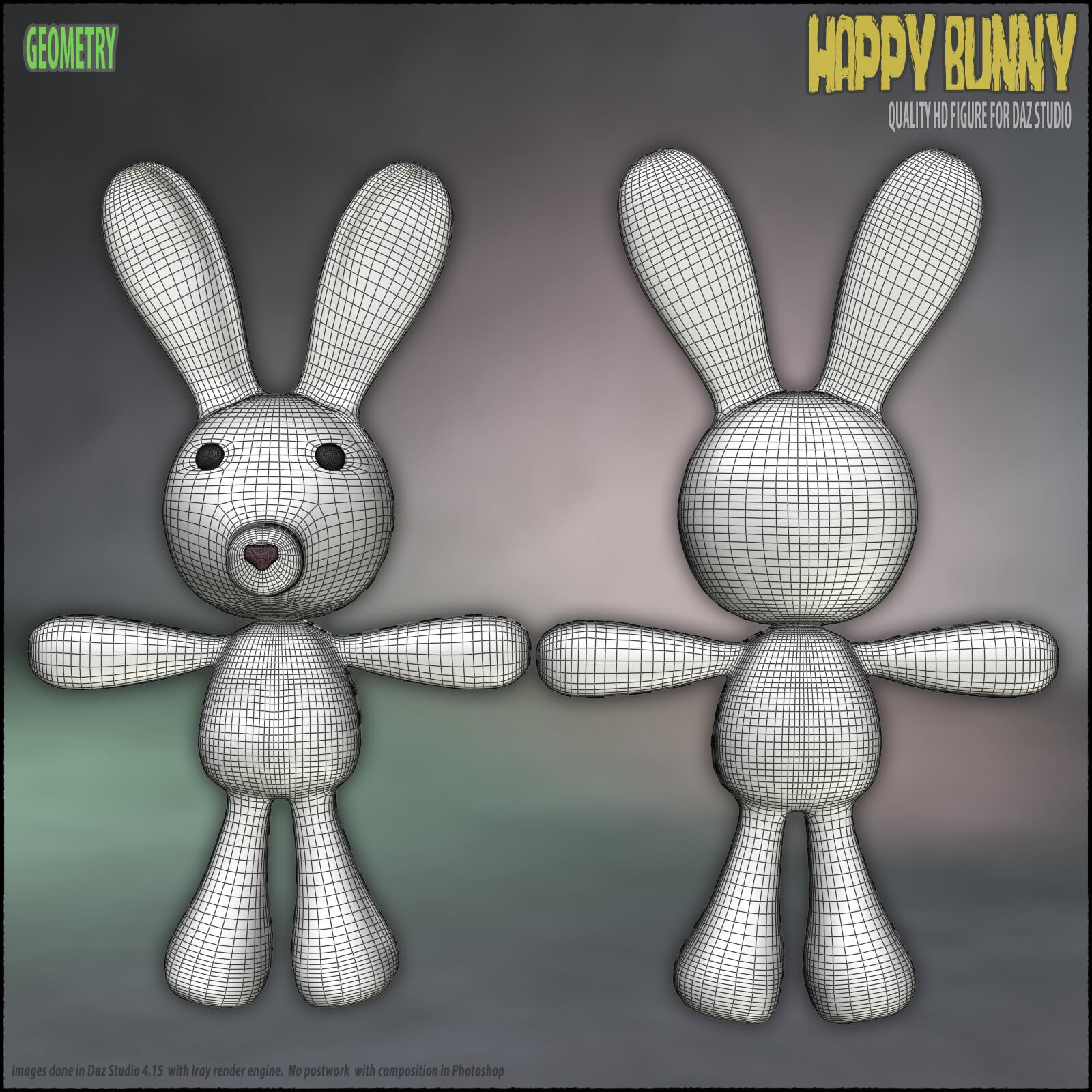 Happy Bunny - HD Figure for DAZ Studio by Sagittarius A