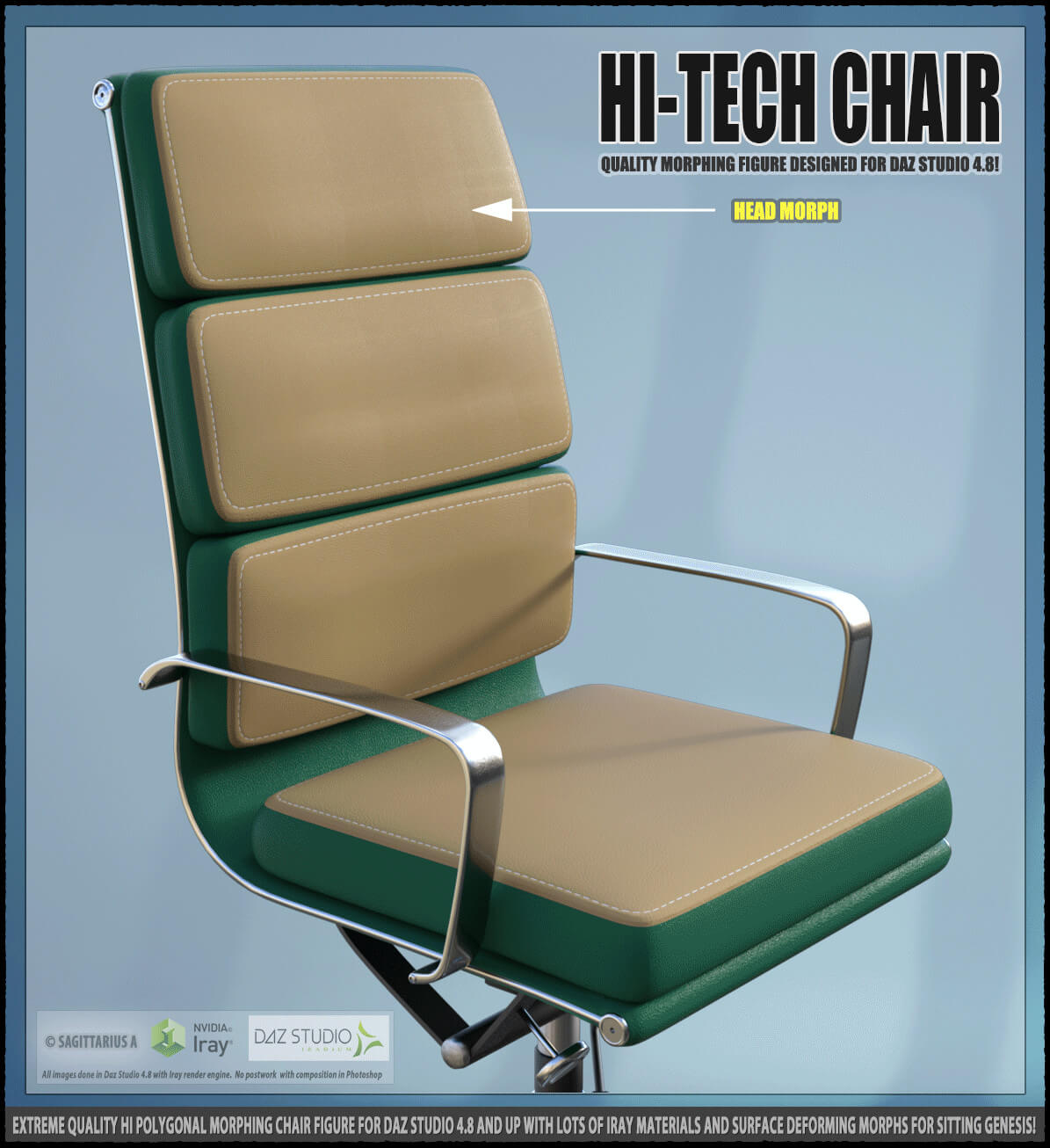 Hi-Tech Chair Extended License Daz Content by Sagittarius A