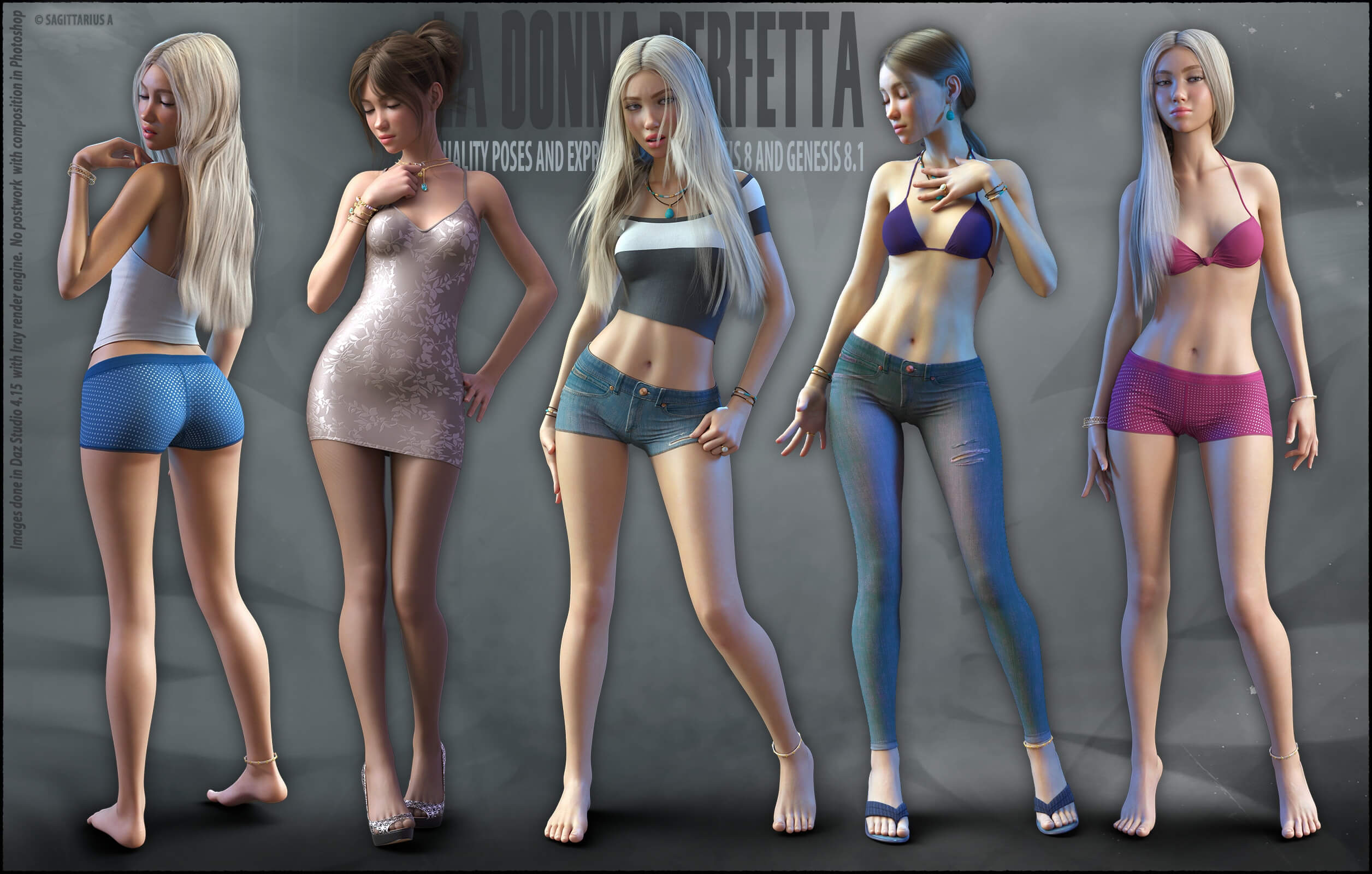 Genesis 8 Female Poses Bundle 2 by Sagittarius A