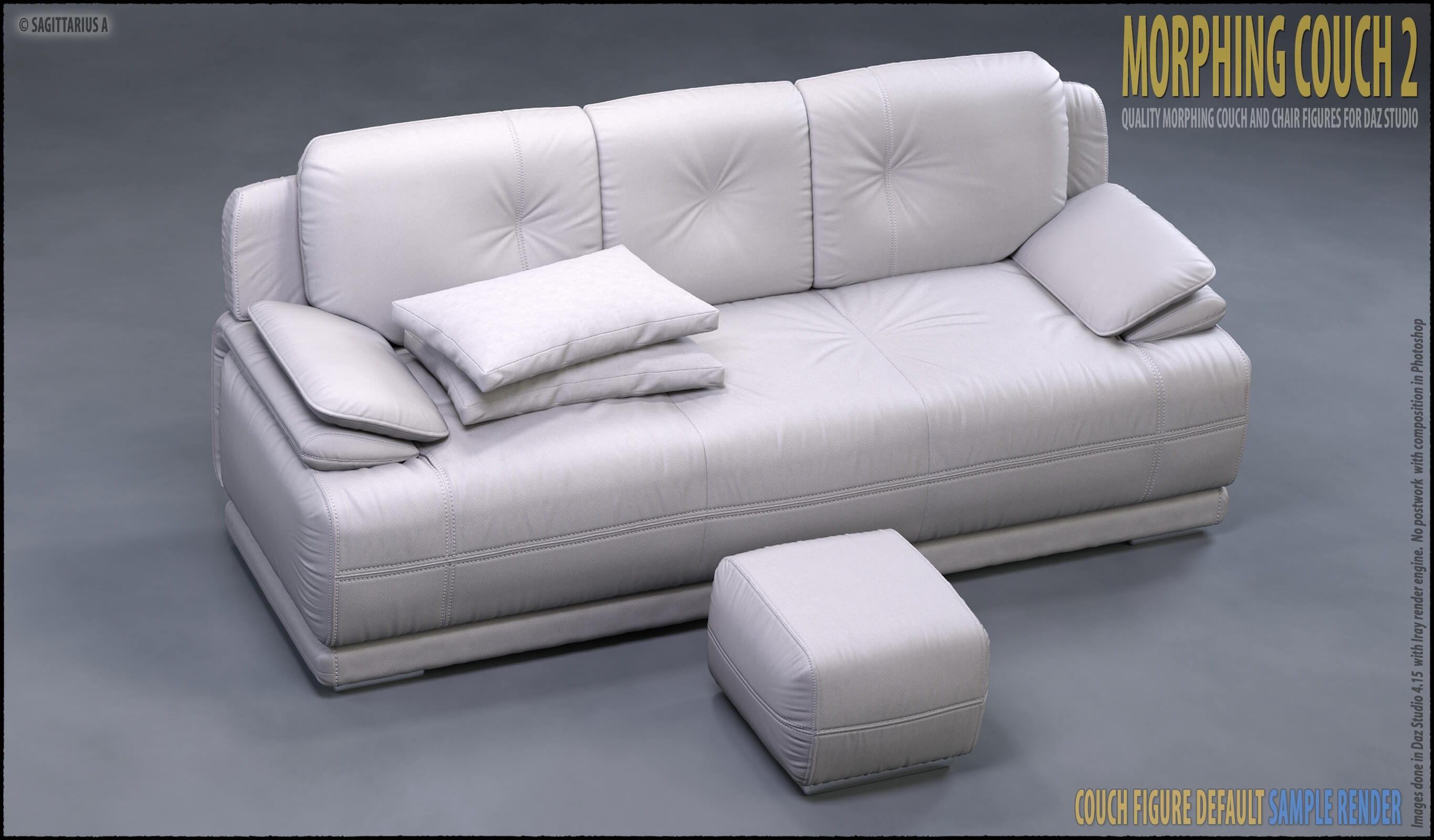 Morphing Couch 2 Extended License - Daz Content by Sagittarius A