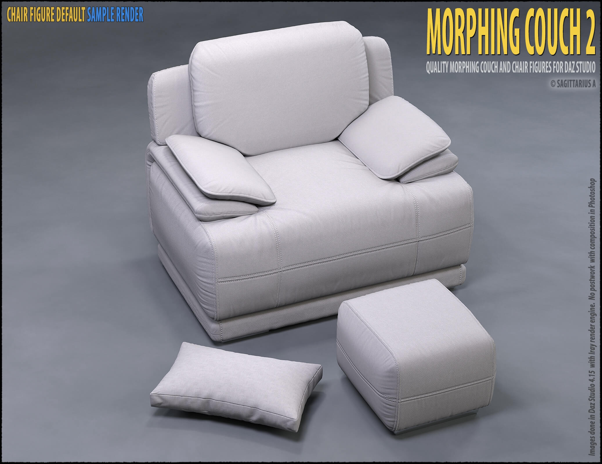 Morphing Couch 2 Extended License - Daz Content by Sagittarius A