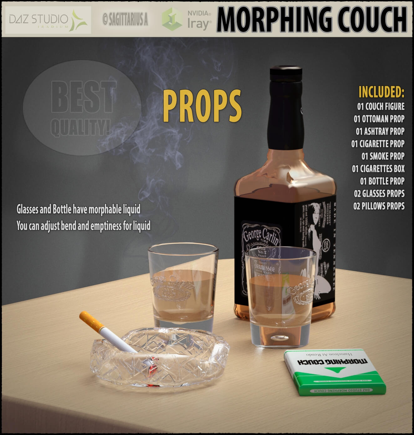 Morphing Couch for DAZ Studio by Sagittarius A