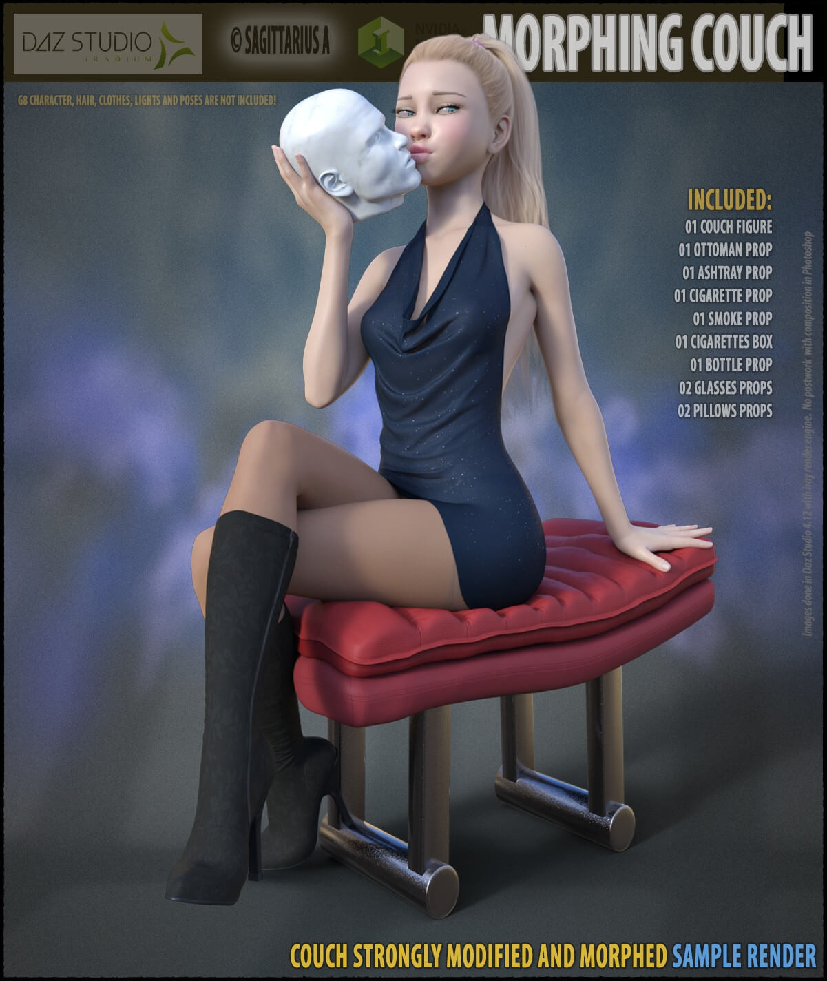 Morphing Couch for DAZ Studio Extended License by Sagittarius A
