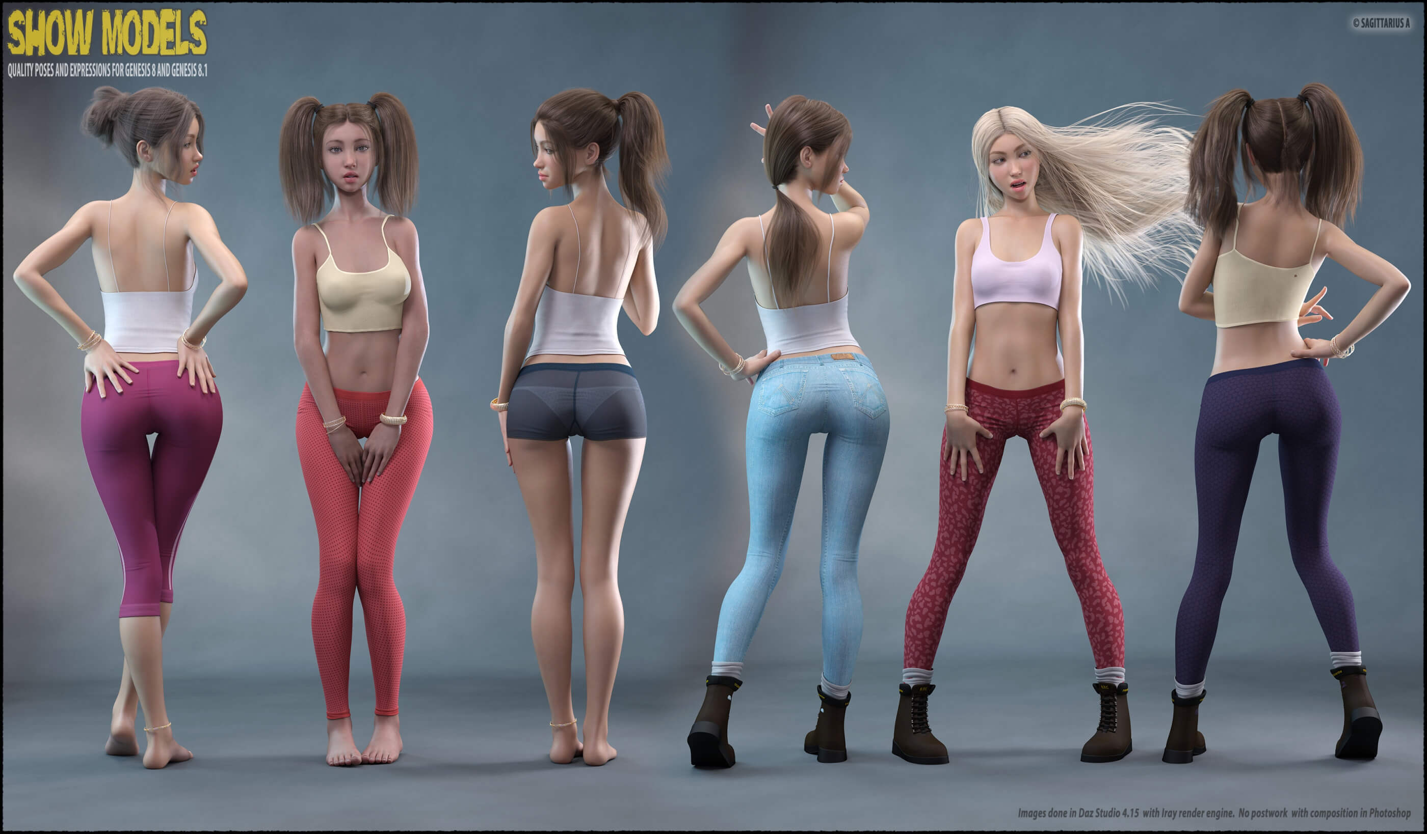 Genesis 8 Female Poses Bundle 3 by Sagittarius A