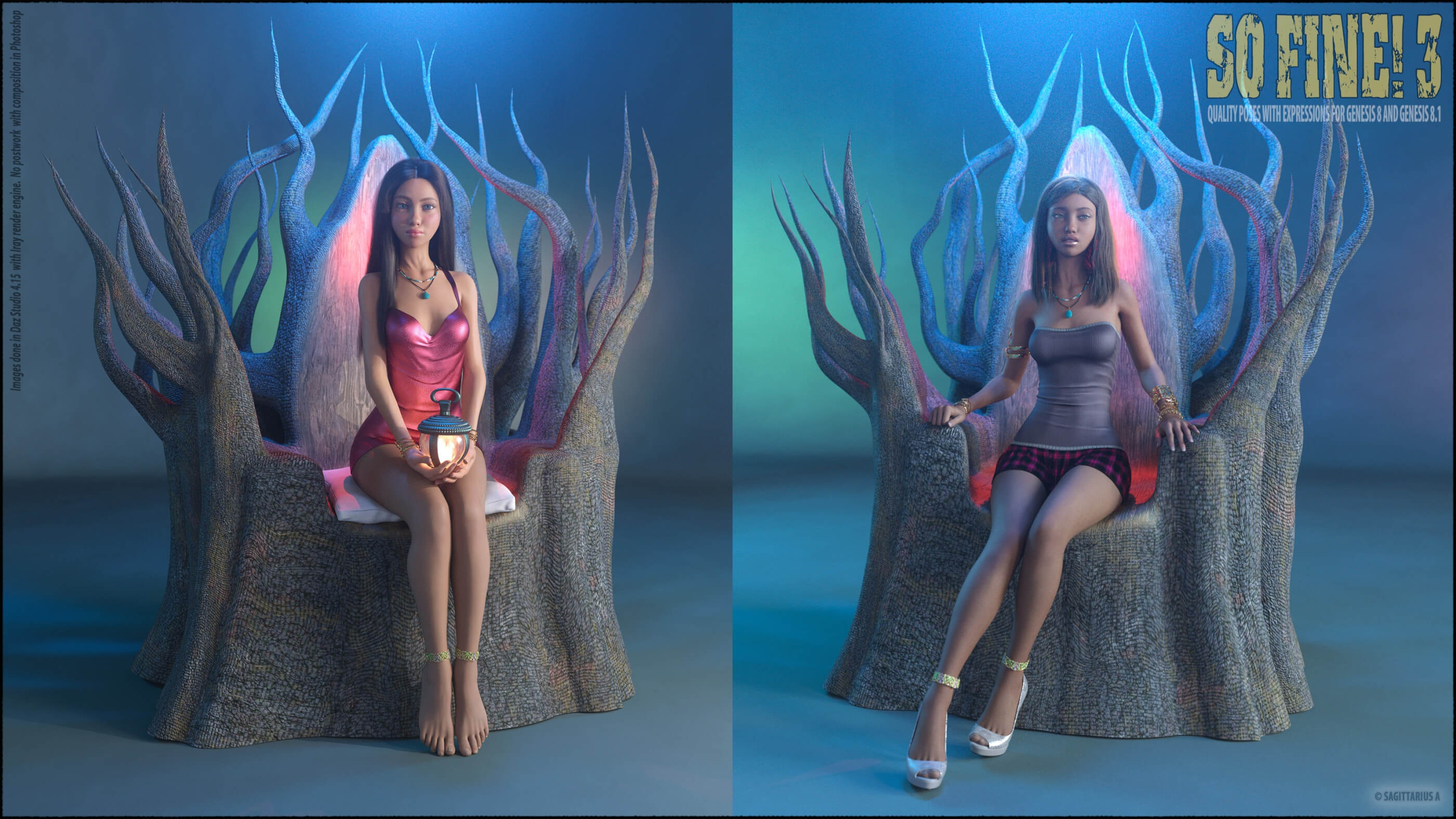 So Fine! 3 - Poses for Genesis 8 and 8.1 Extended License Daz Content by Sagittarius A