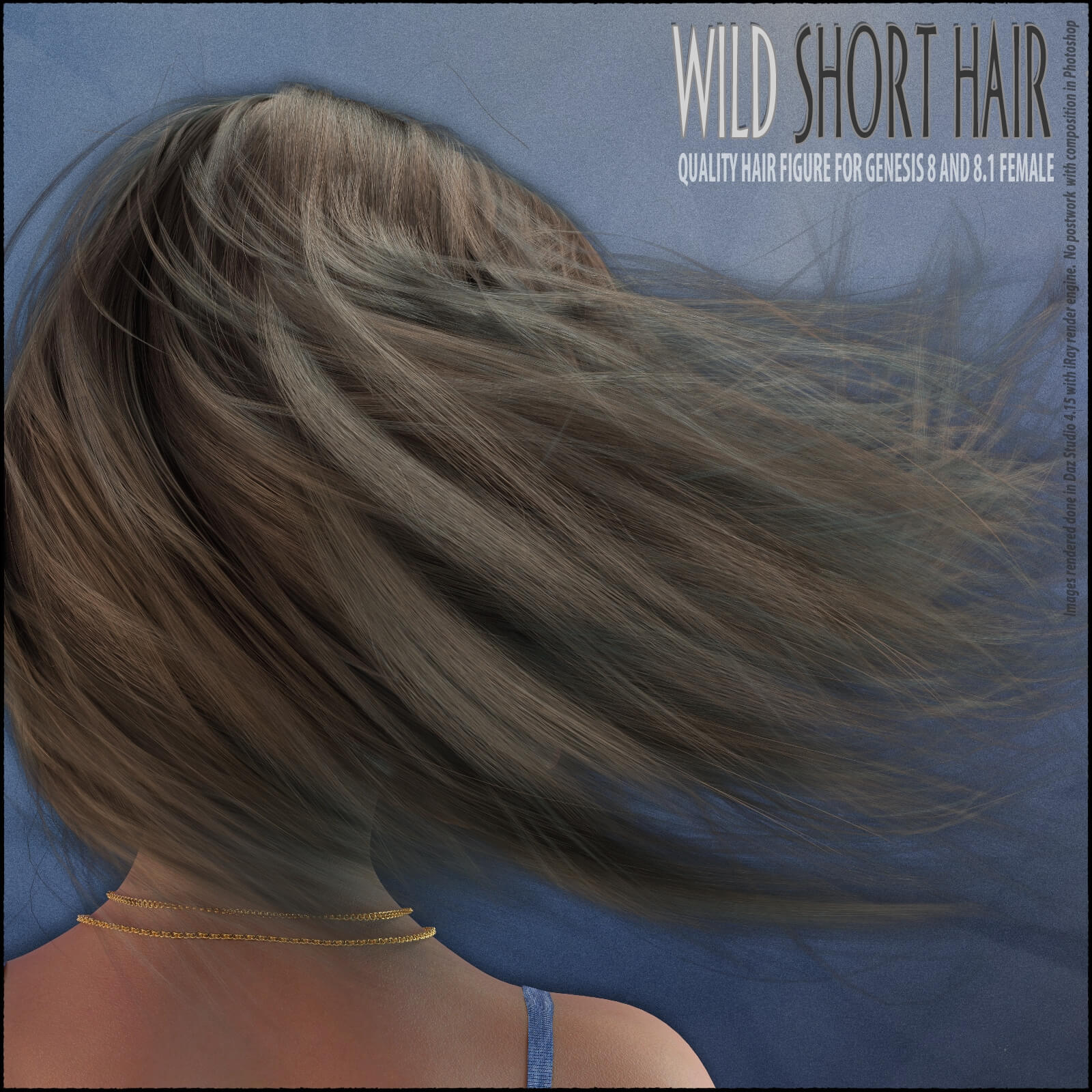 Wild Short Hair for Genesis 8 and 8.1 Female - Daz Content by Sagittarius A
