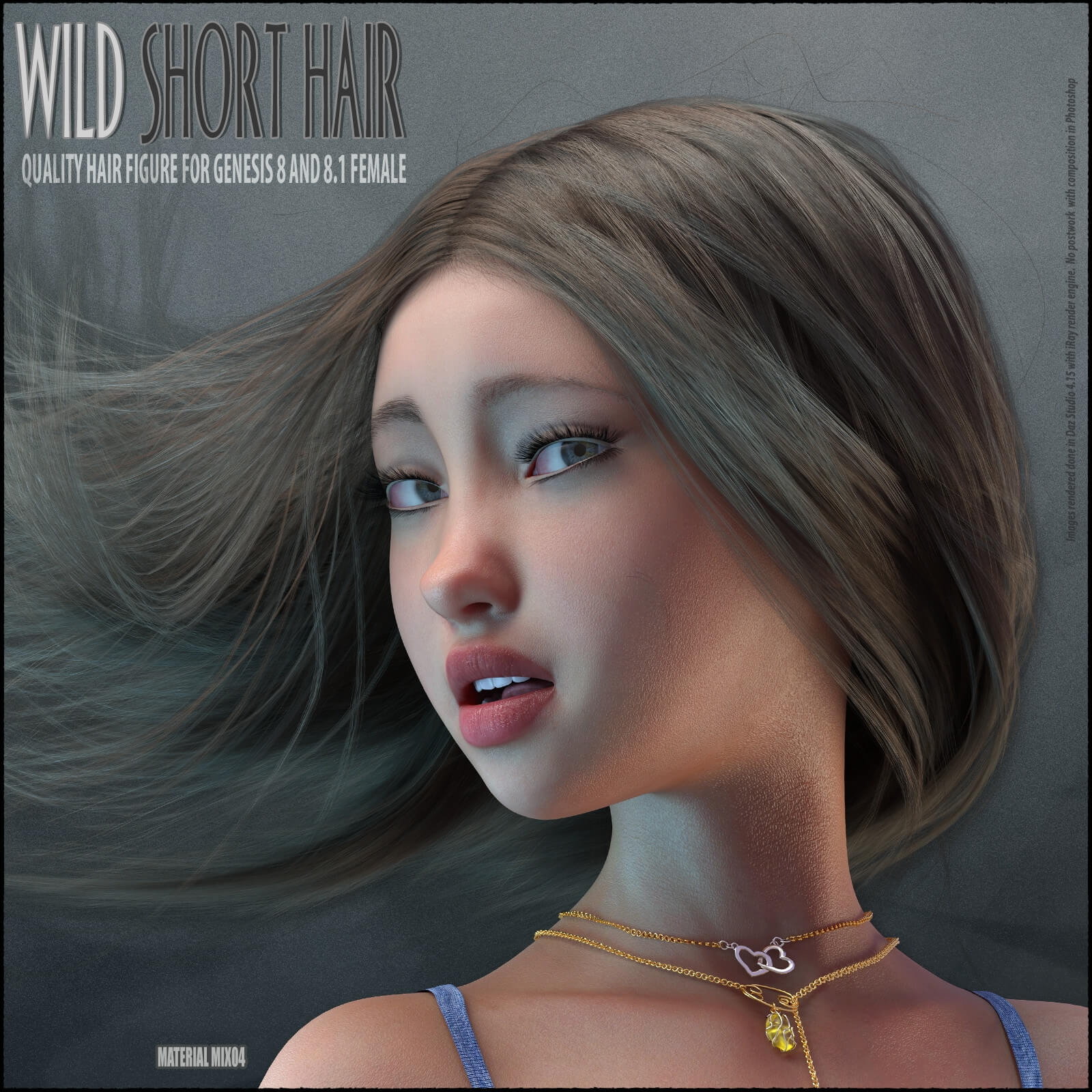 Wild Short Hair for Genesis 8 and 8.1 Extended License - Daz Content by Sagittarius A