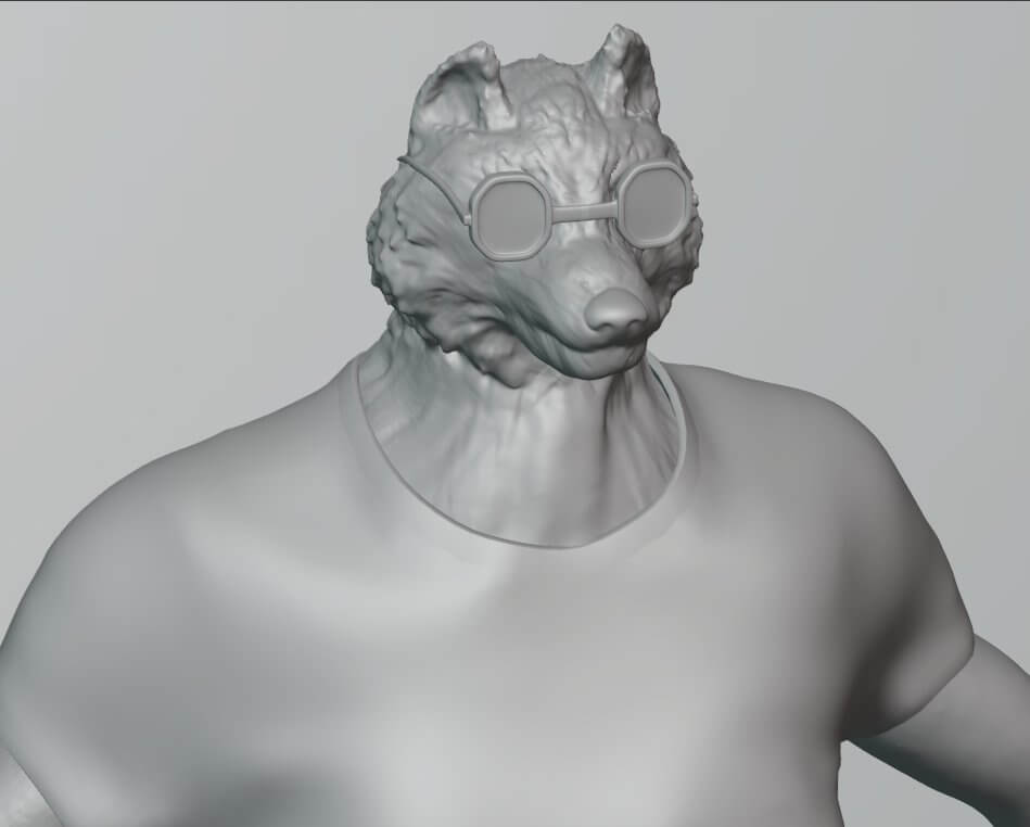 Nft Wolf - 3D Model by Saif_art