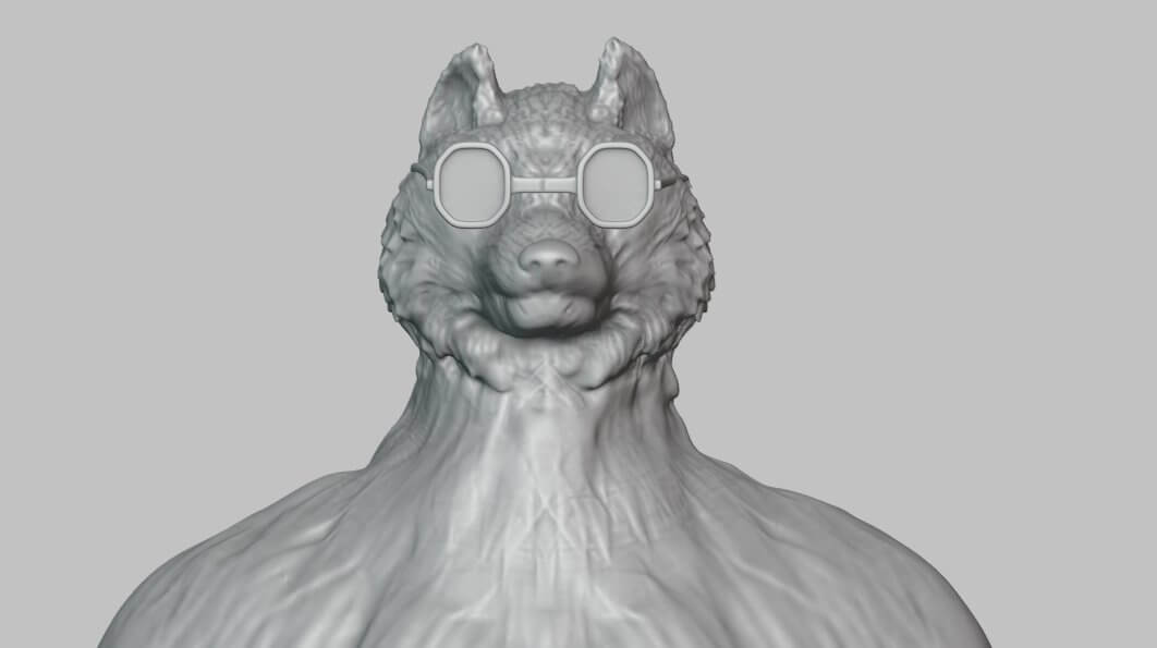 Nft Wolf - 3D Model by Saif_art