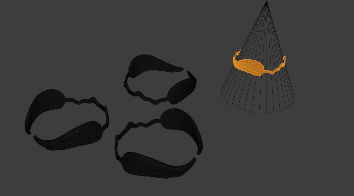 Wings Ring - 3D Model by Saif_art