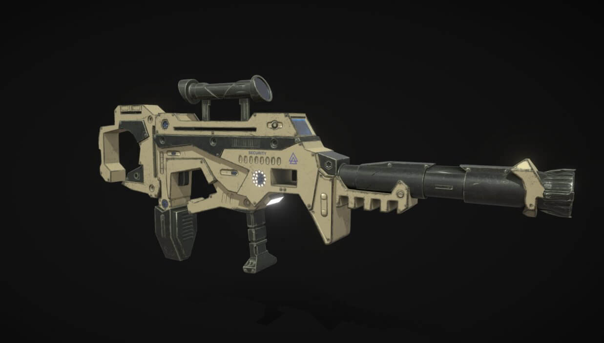 Rifle Body - 3D Model by saifamer