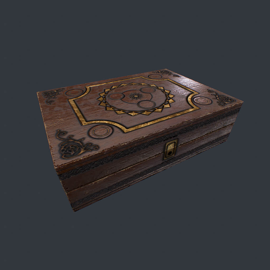 Antique Box - 3D Model by salex