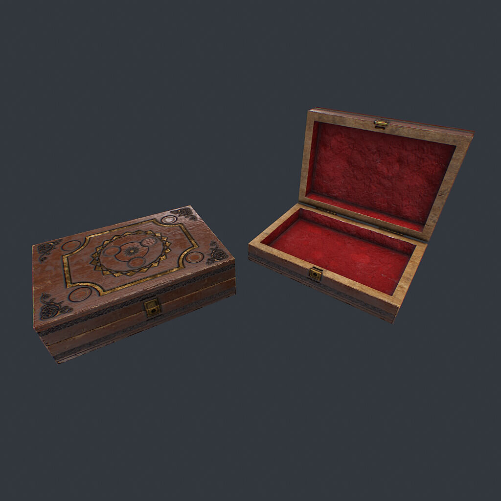 Antique Box - 3D Model by salex